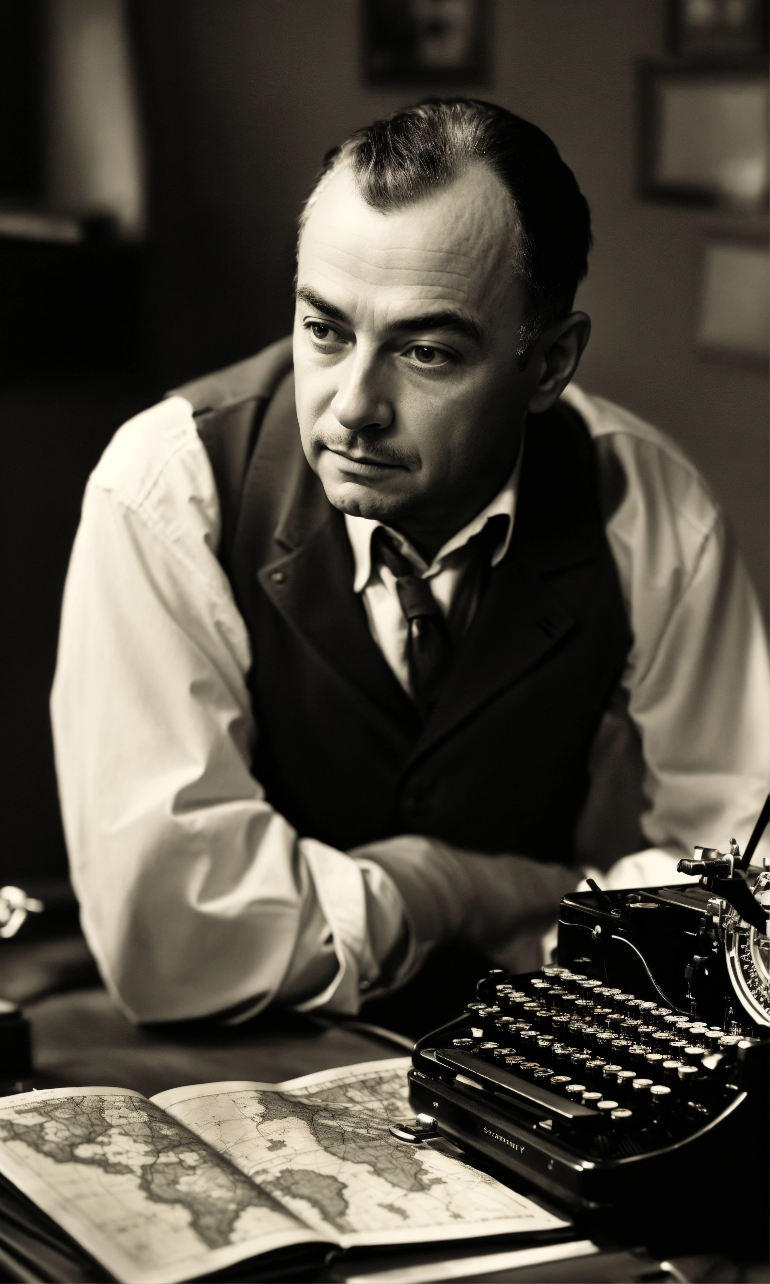 Lexica - The image captures Antoine de Saint-Exupéry in a timeless ...