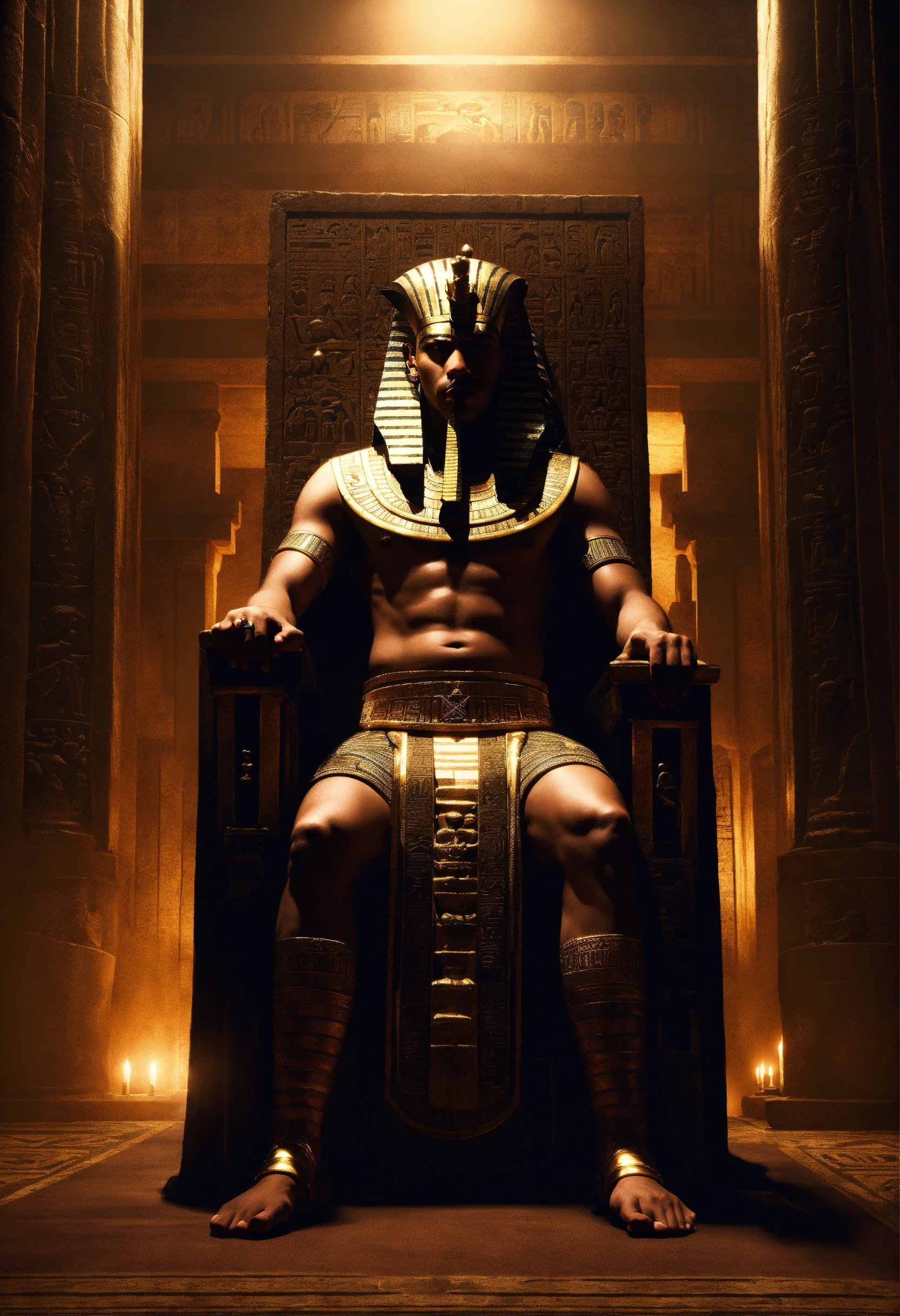 Lexica - Dark fantasy portrait Evil ancient Egyptian male Pharaoh ...
