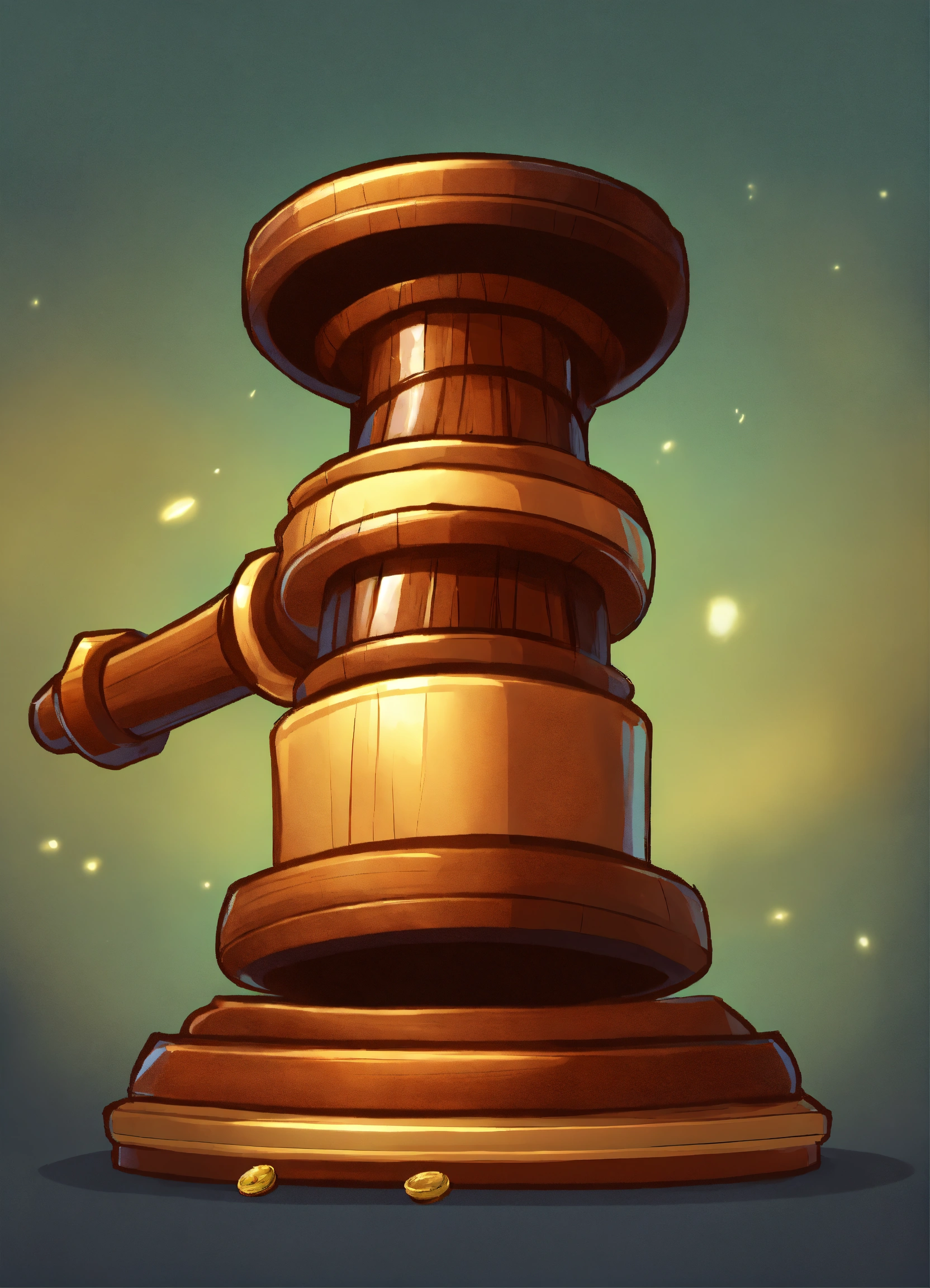 Lexica - Judge gavel, 2d cartoon, game icon