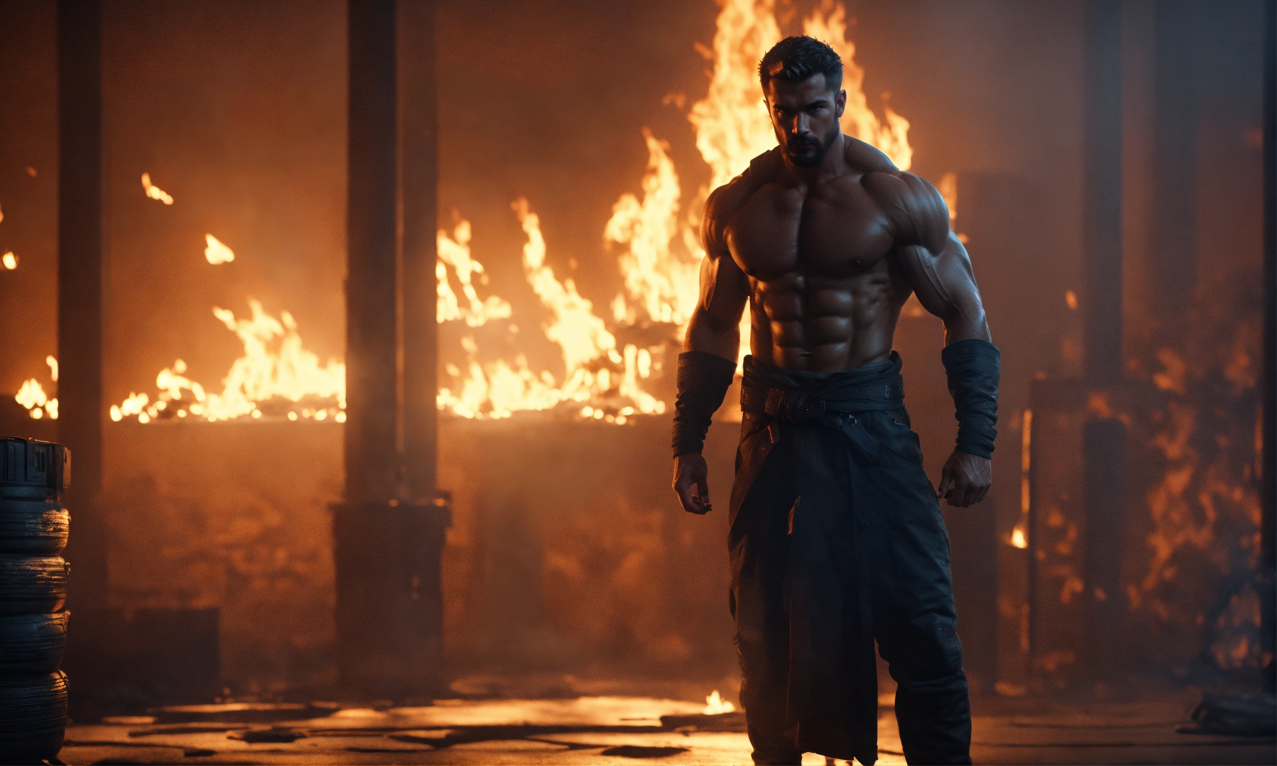 Lexica - Stoic, strong, physique, intense, full body, realistic ...