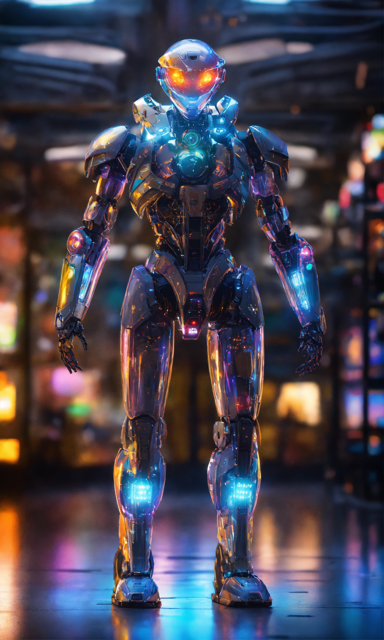 Lexica - Badass translucent polycarbonate robot that looks like an ...