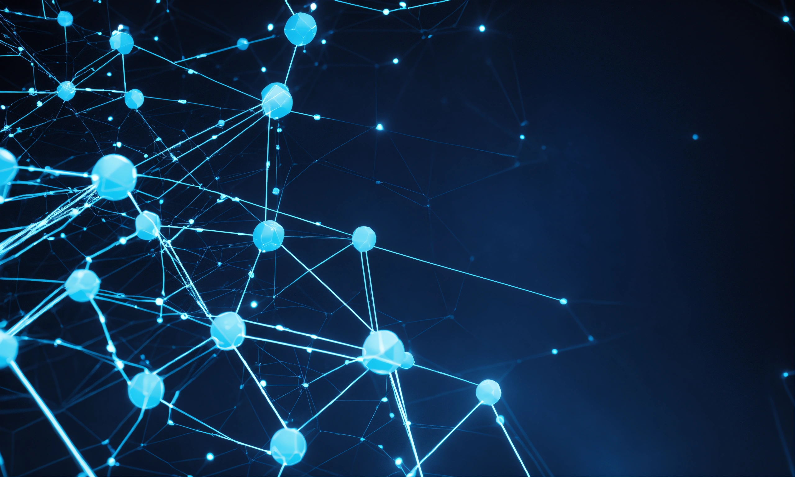 Lexica - Blue tech network nodes background