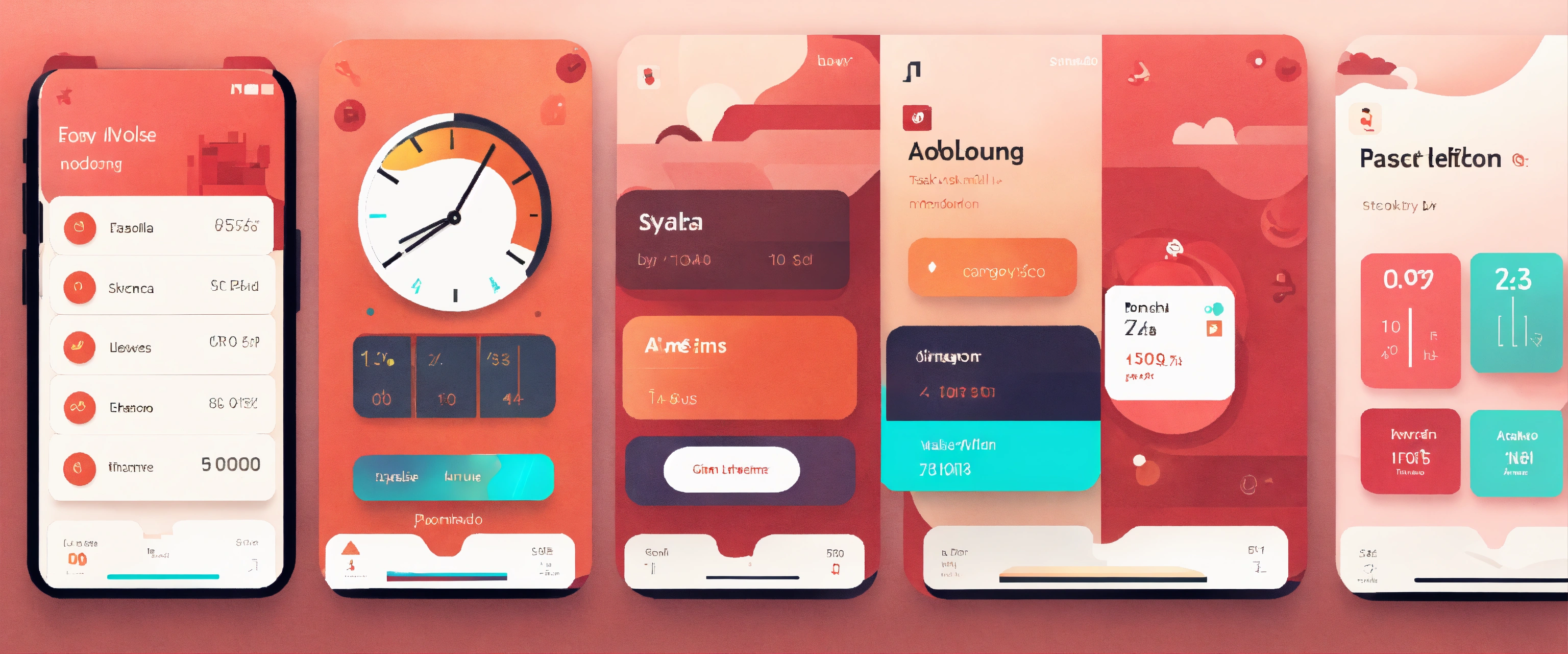 Lexica - Stylised app ui for focusing on task, pomodoro style