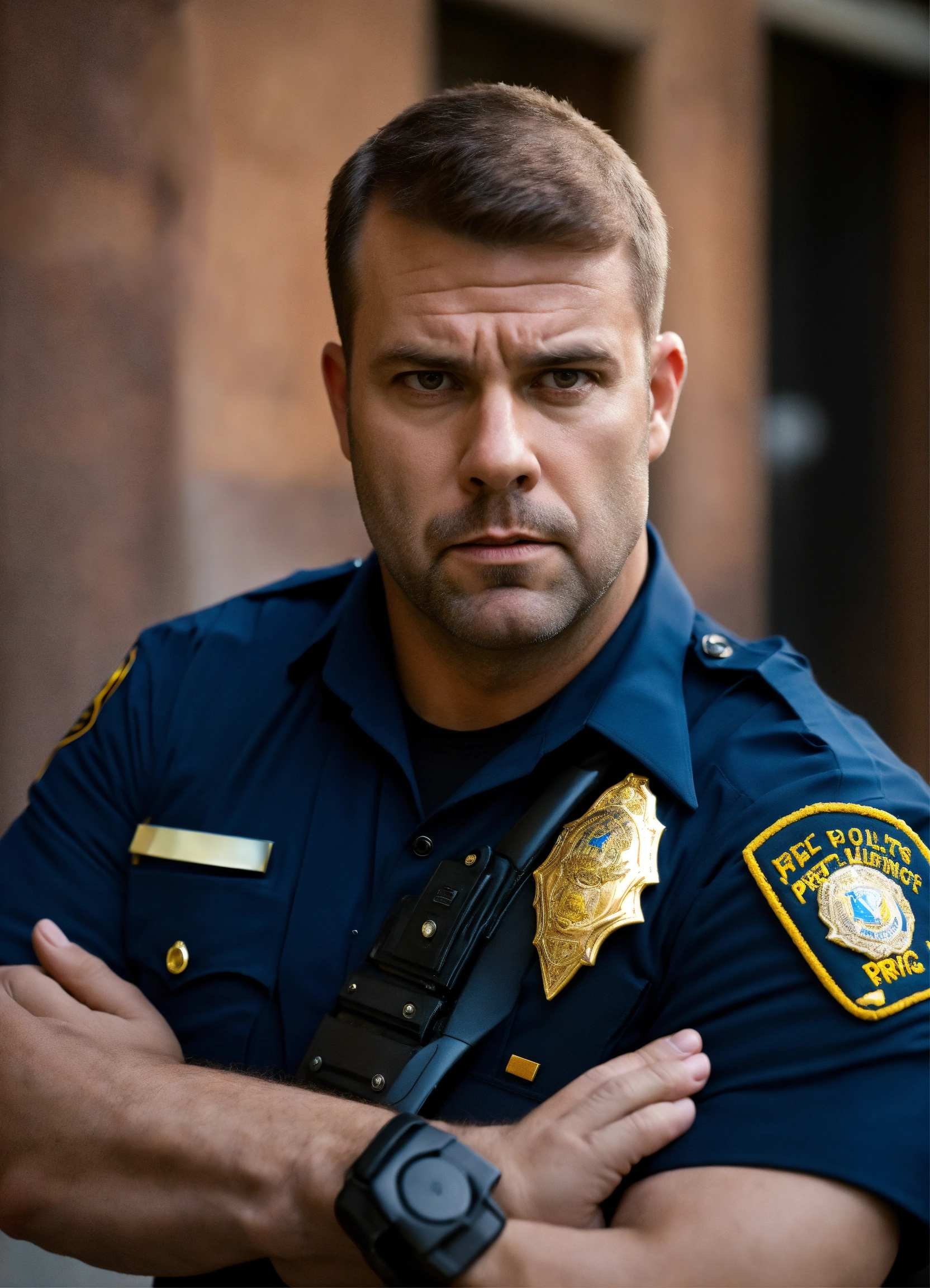 Lexica - Scared random looking unique expressive police officer ...