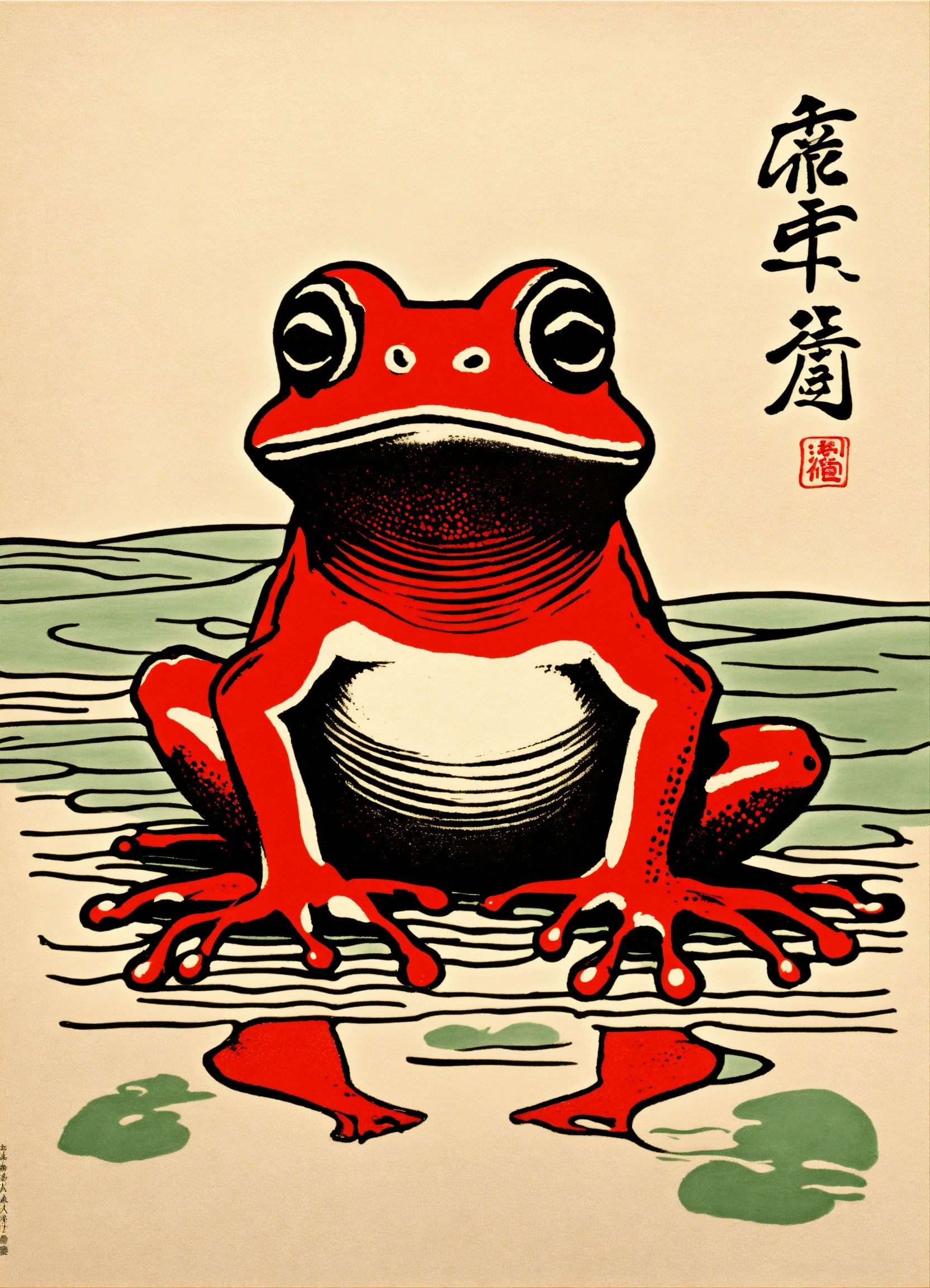 Lexica - Simple drawing with japonais style, Matsumoto Hoji Frog ...