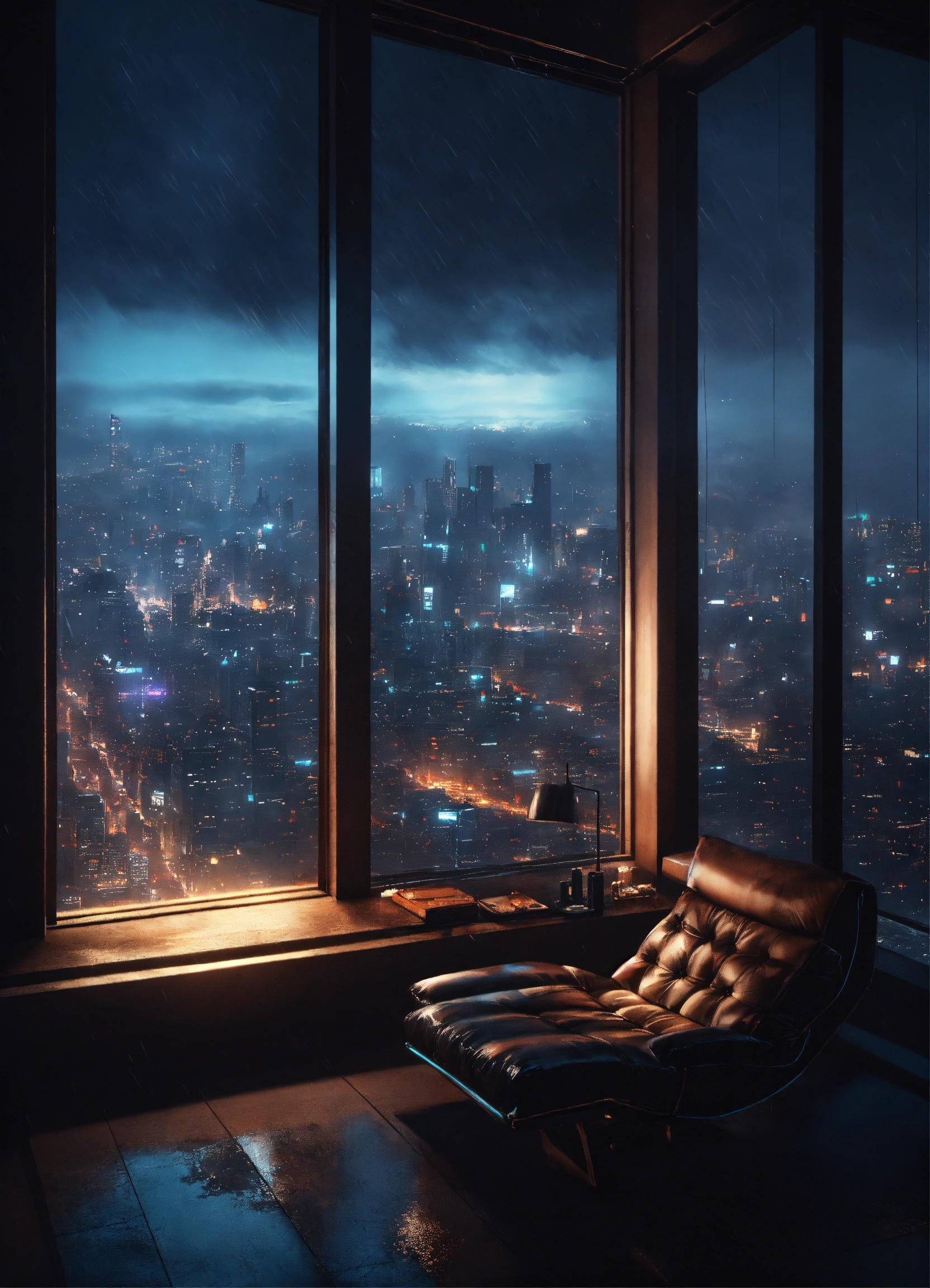 Lexica - Moody aesthetic, beautiful cozy, cramped bedroom with floor to ...