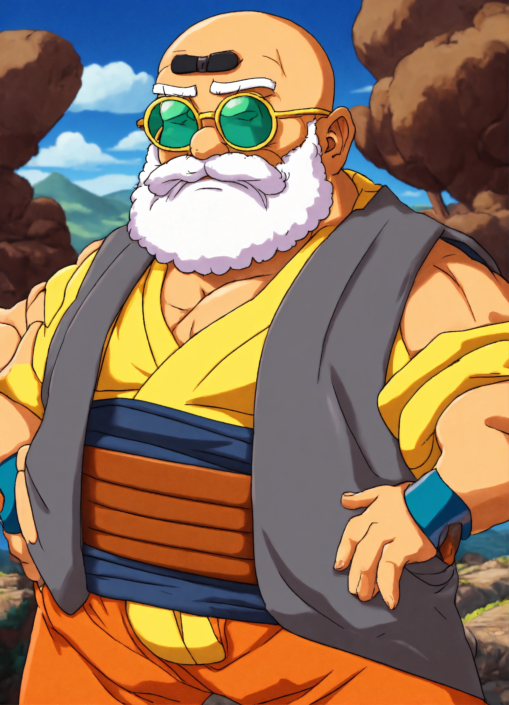 Lexica - Dbz master roshi as a simpson show character