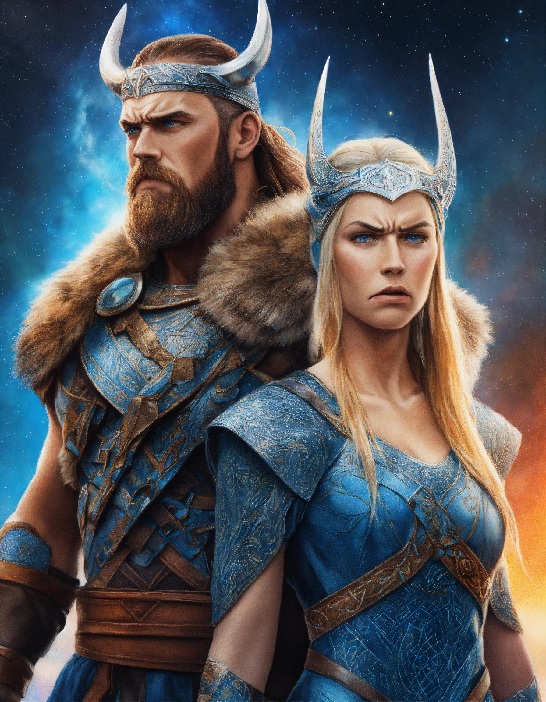 Lexica - Realistic colored pencil drawing of spiritual mentors a couple ...