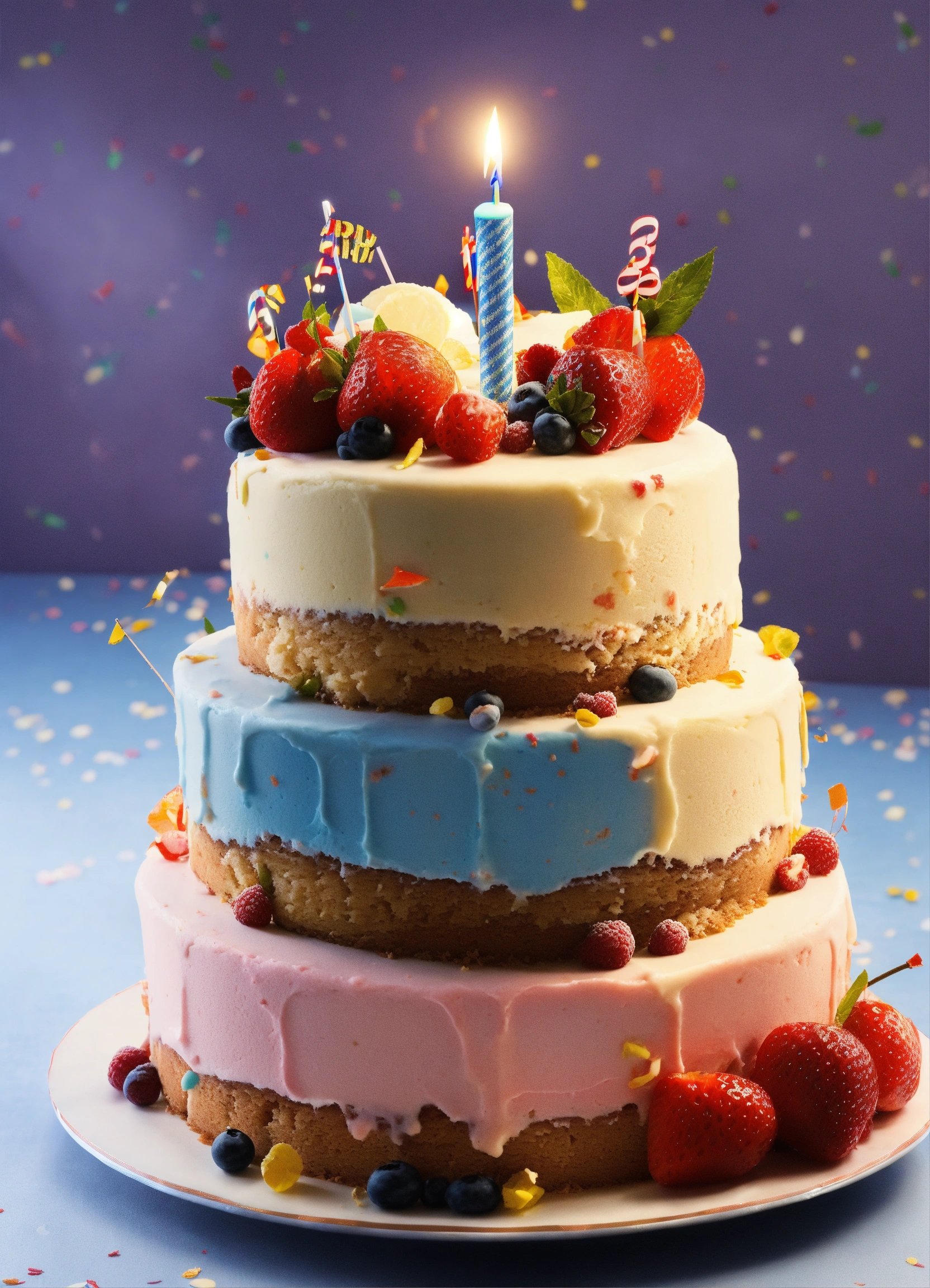 Lexica - Birthday,cake,realistick,ten,no background