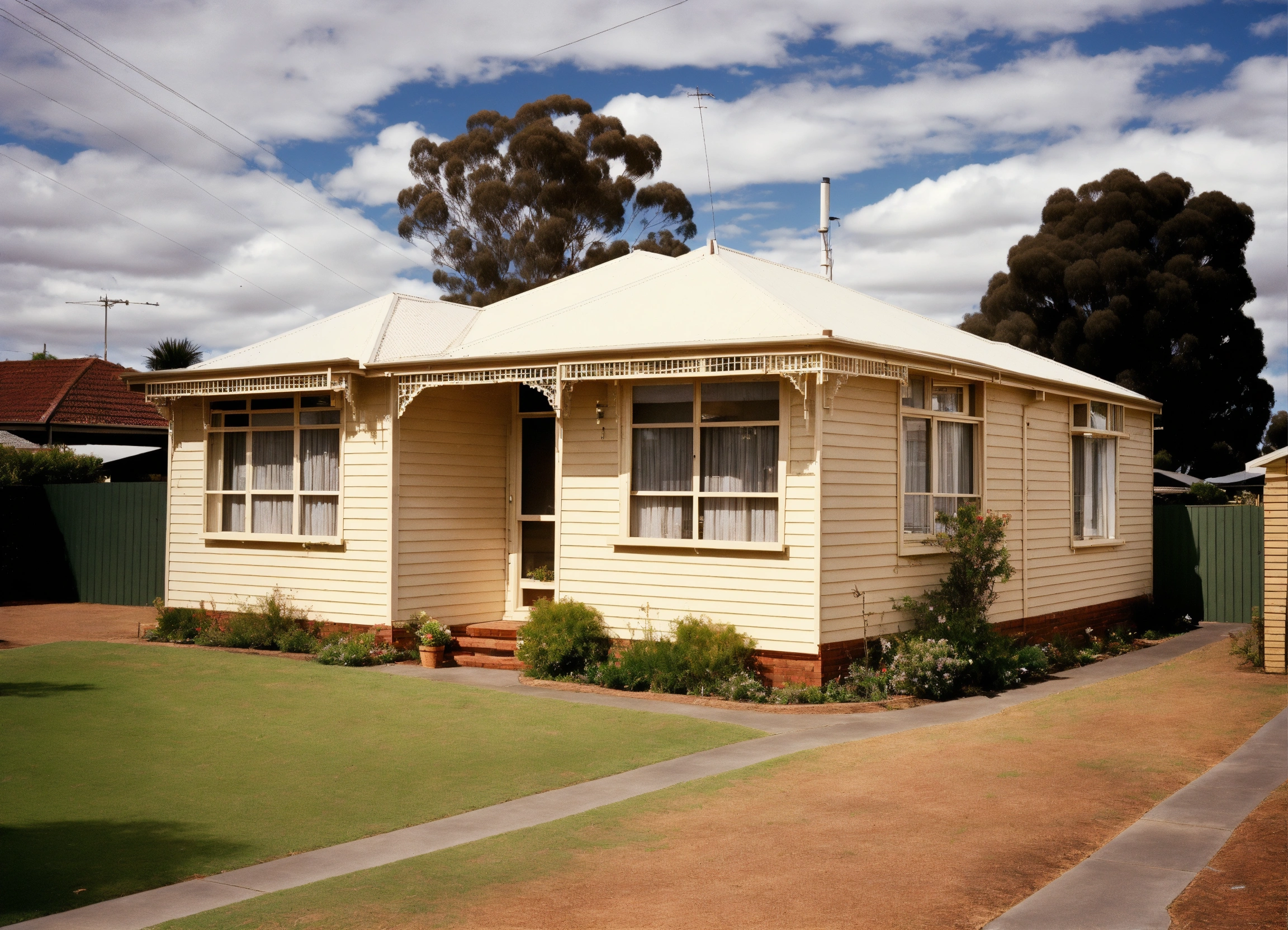 Lexica - Retro suburban weatherboard home in Shepparton, Australia in ...