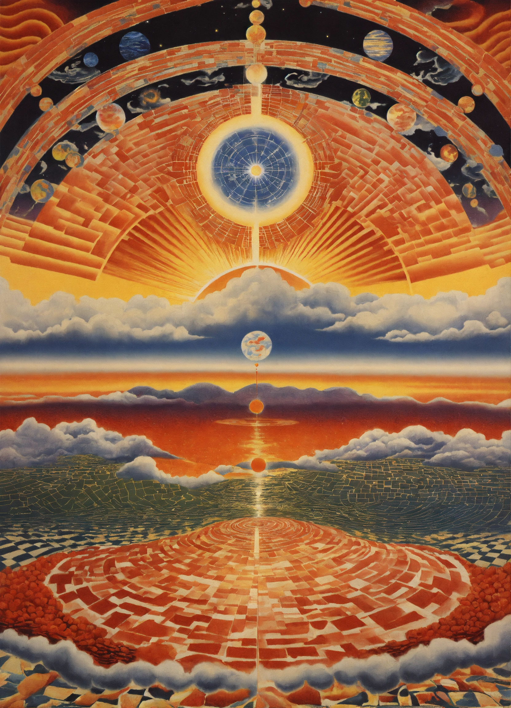 Lexica - Japanese vintage poster ,oriental , psychedelic cosmic realm ...