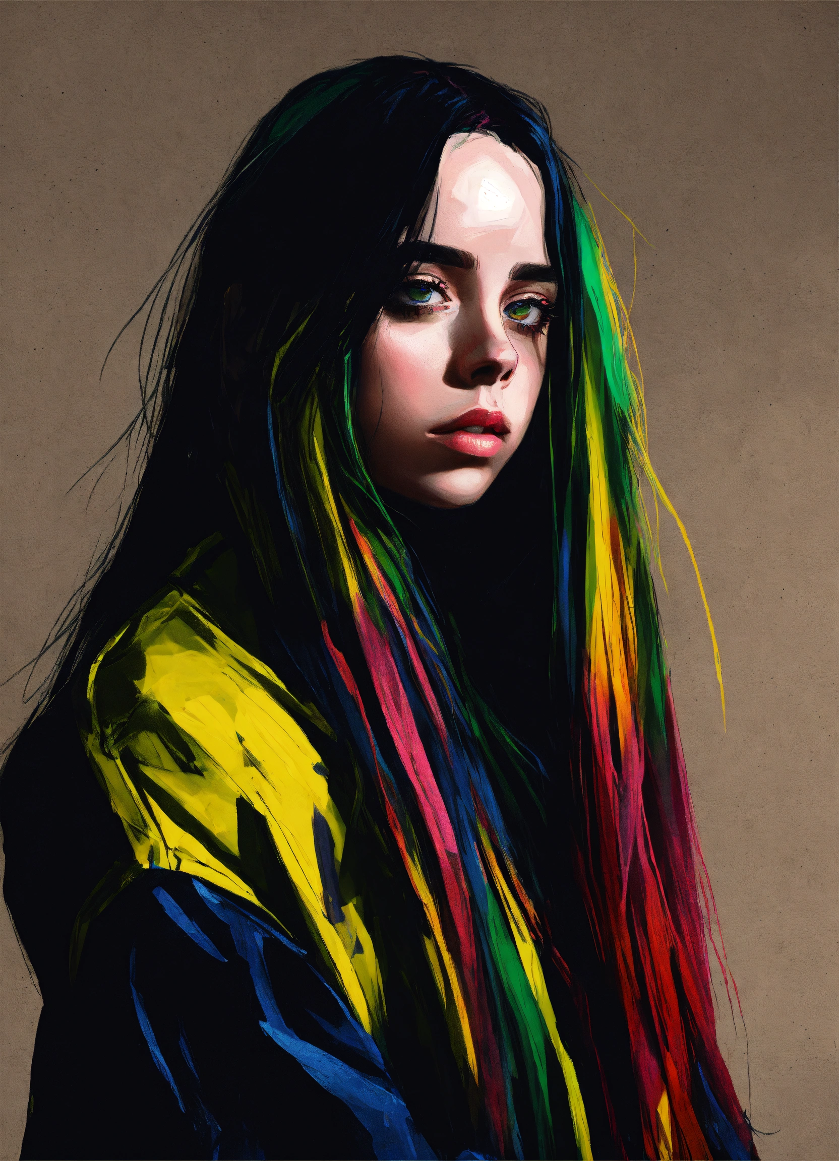 Lexica - Billie eilish dark portret