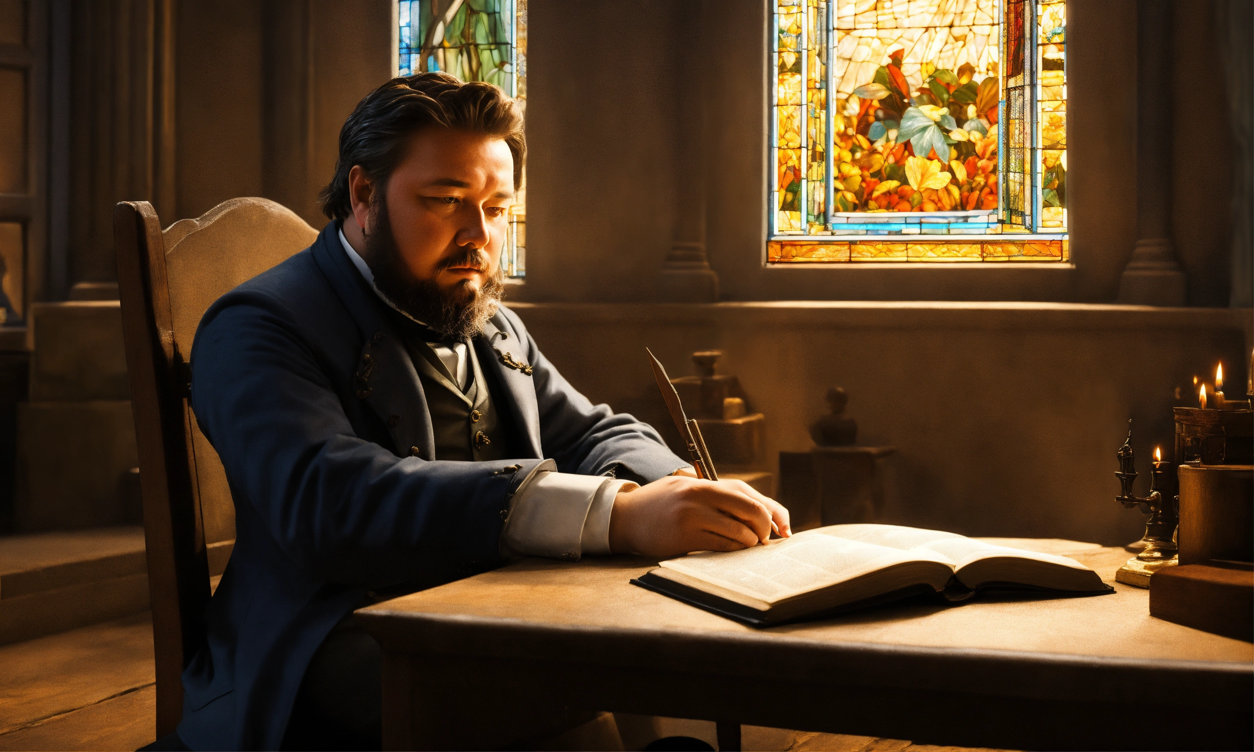 Lexica - Create a vivid illustration of Charles Spurgeon's conversion ...