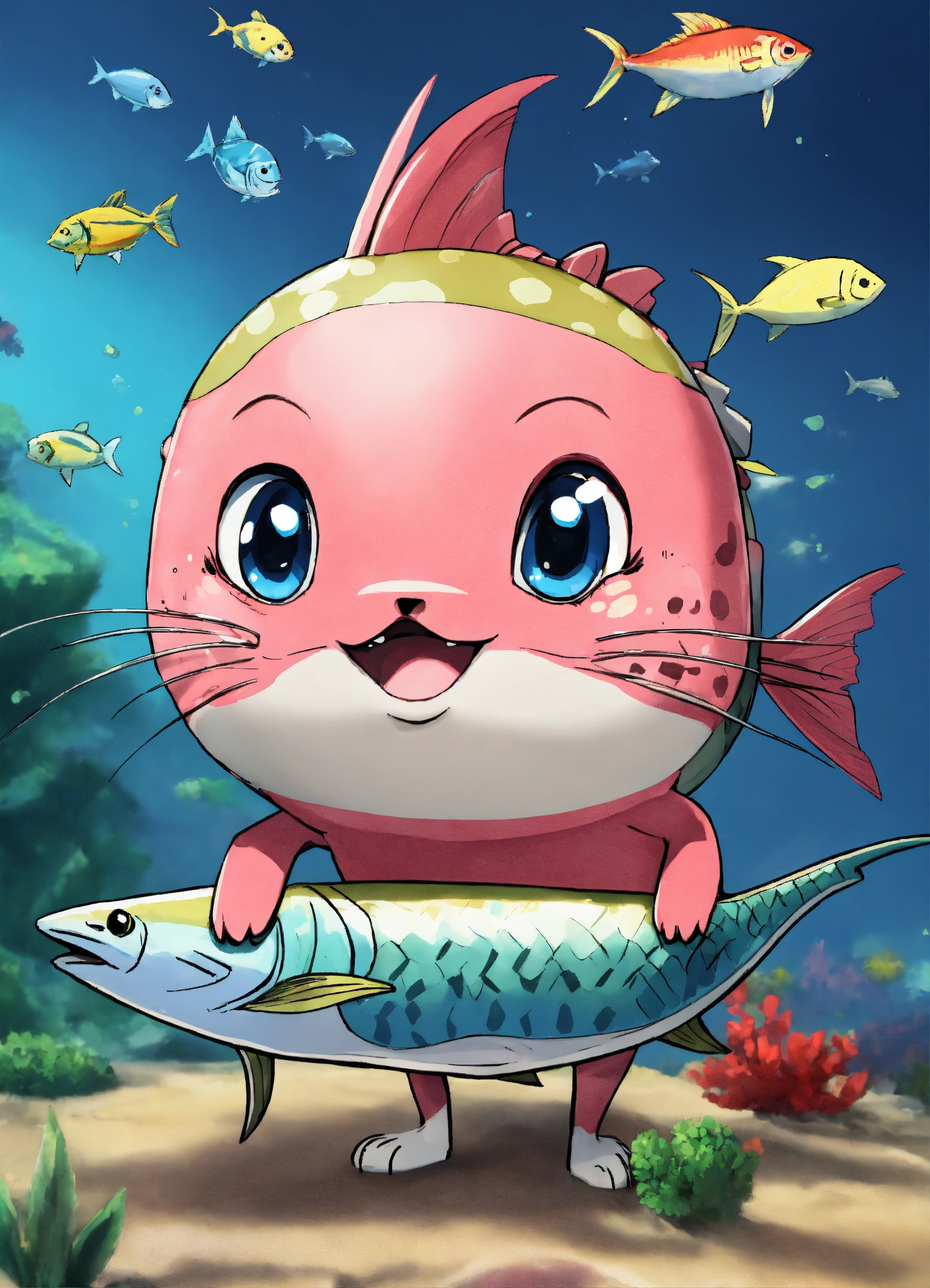 Lexica - Charlie the tuna as anime