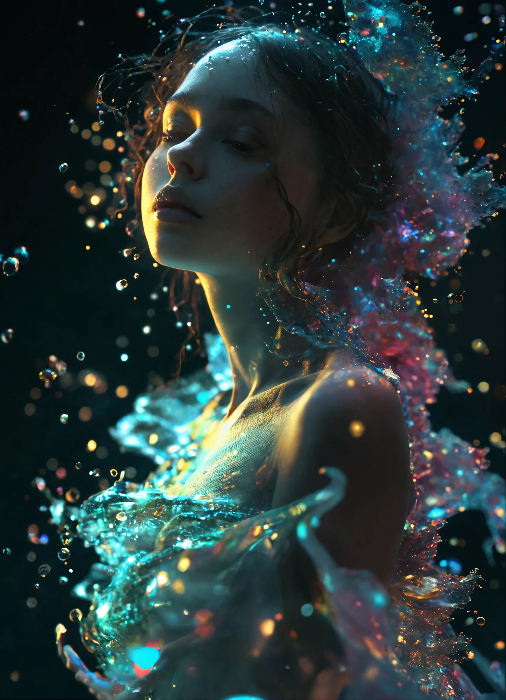 Lexica - Girl with dark magic full body, unreal, by Alberto Seveso ...