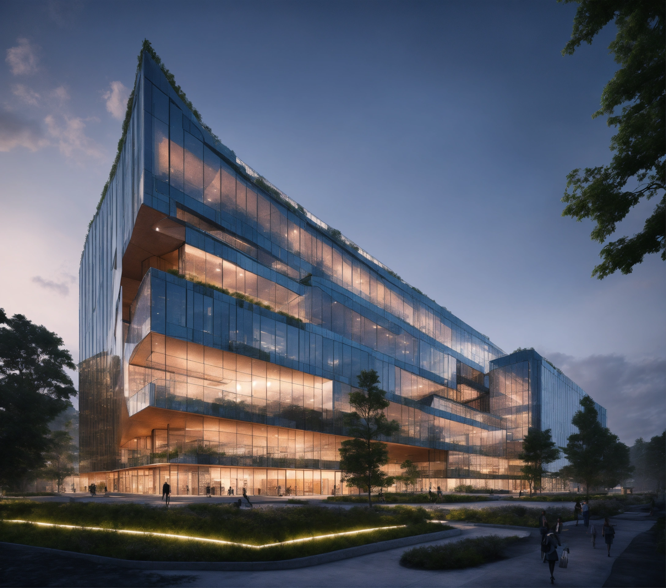 Lexica - Large scale office building in futuristic design