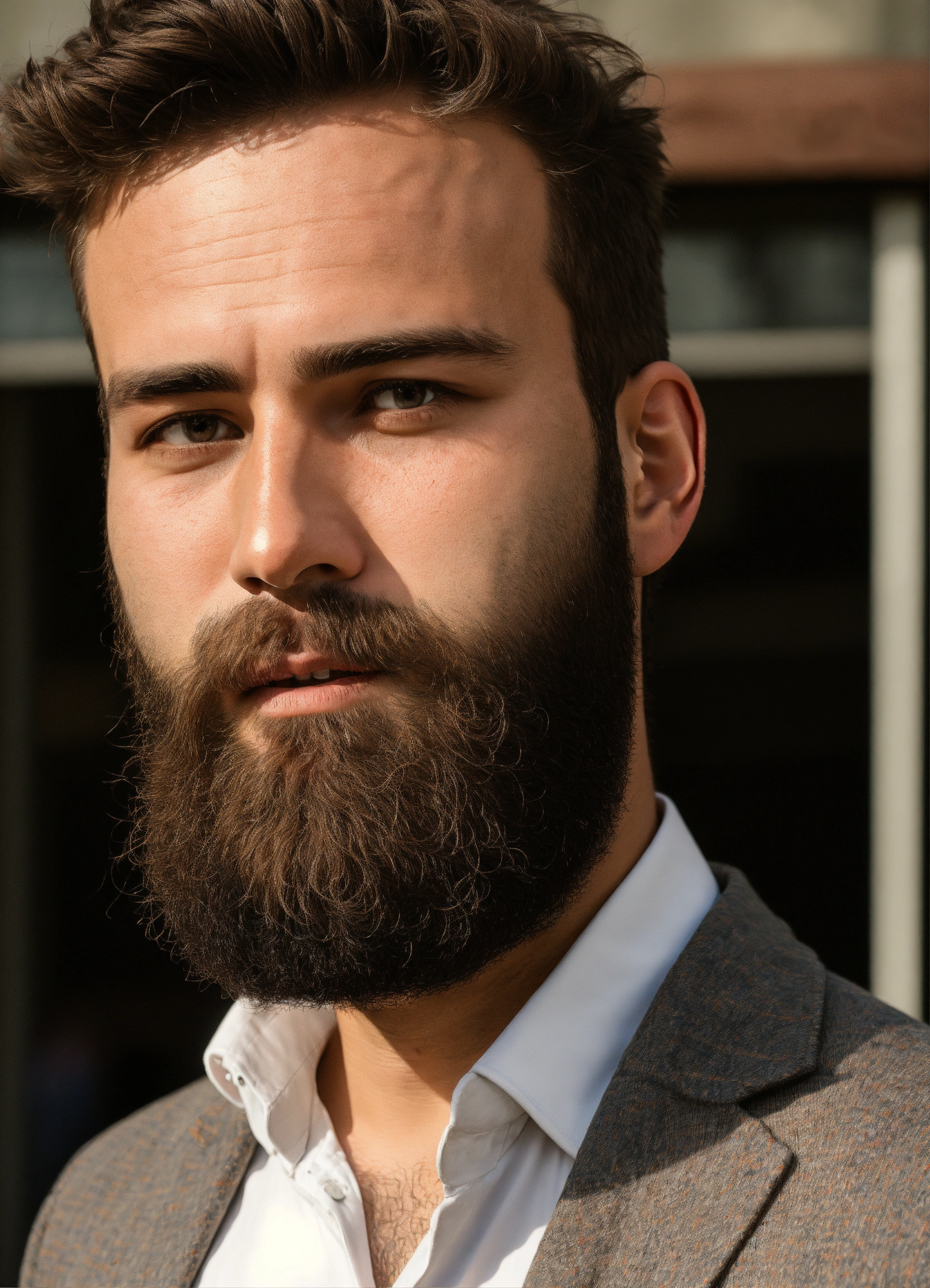 Lexica - Journalist with beard neatly trimmed