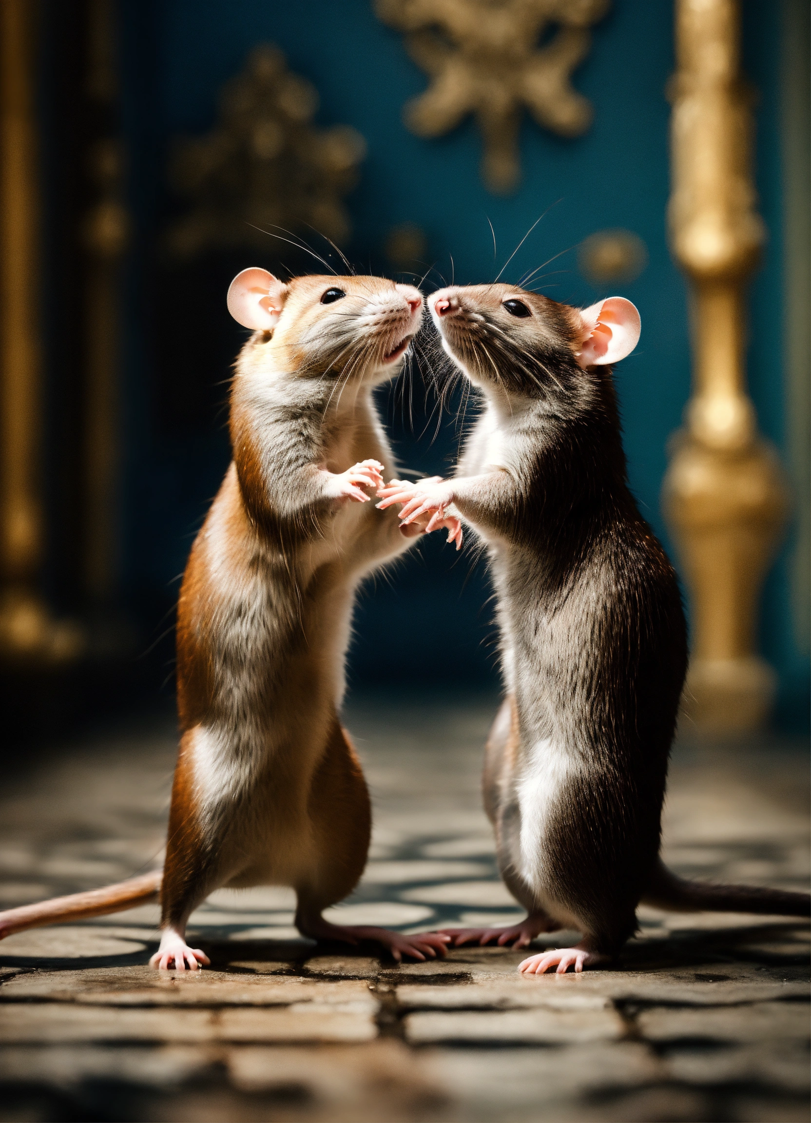 Lexica - Rats dancing together, deco fashion, fashion editorial ...