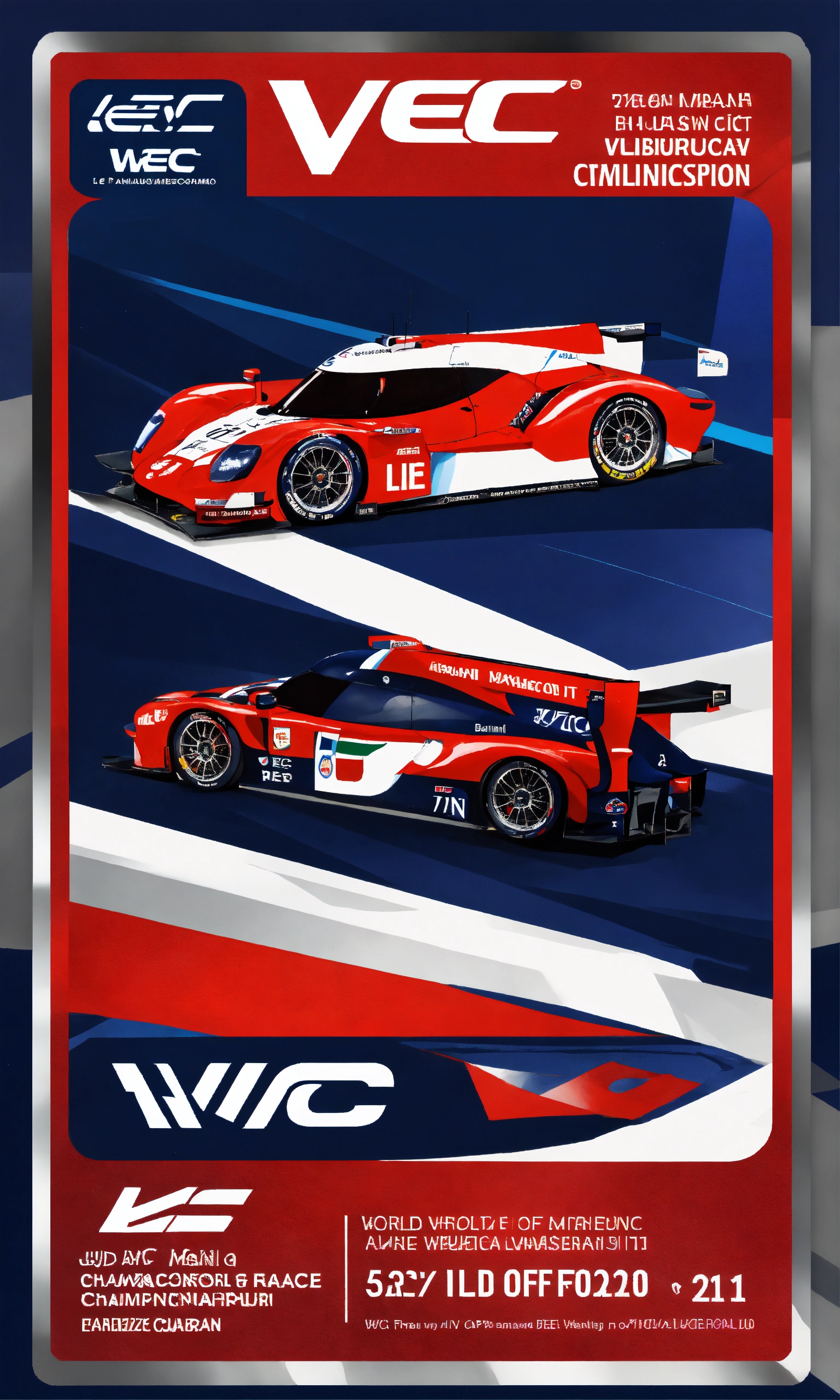 Lexica - WEC World endurance championship card VIP ID pass, red white ...