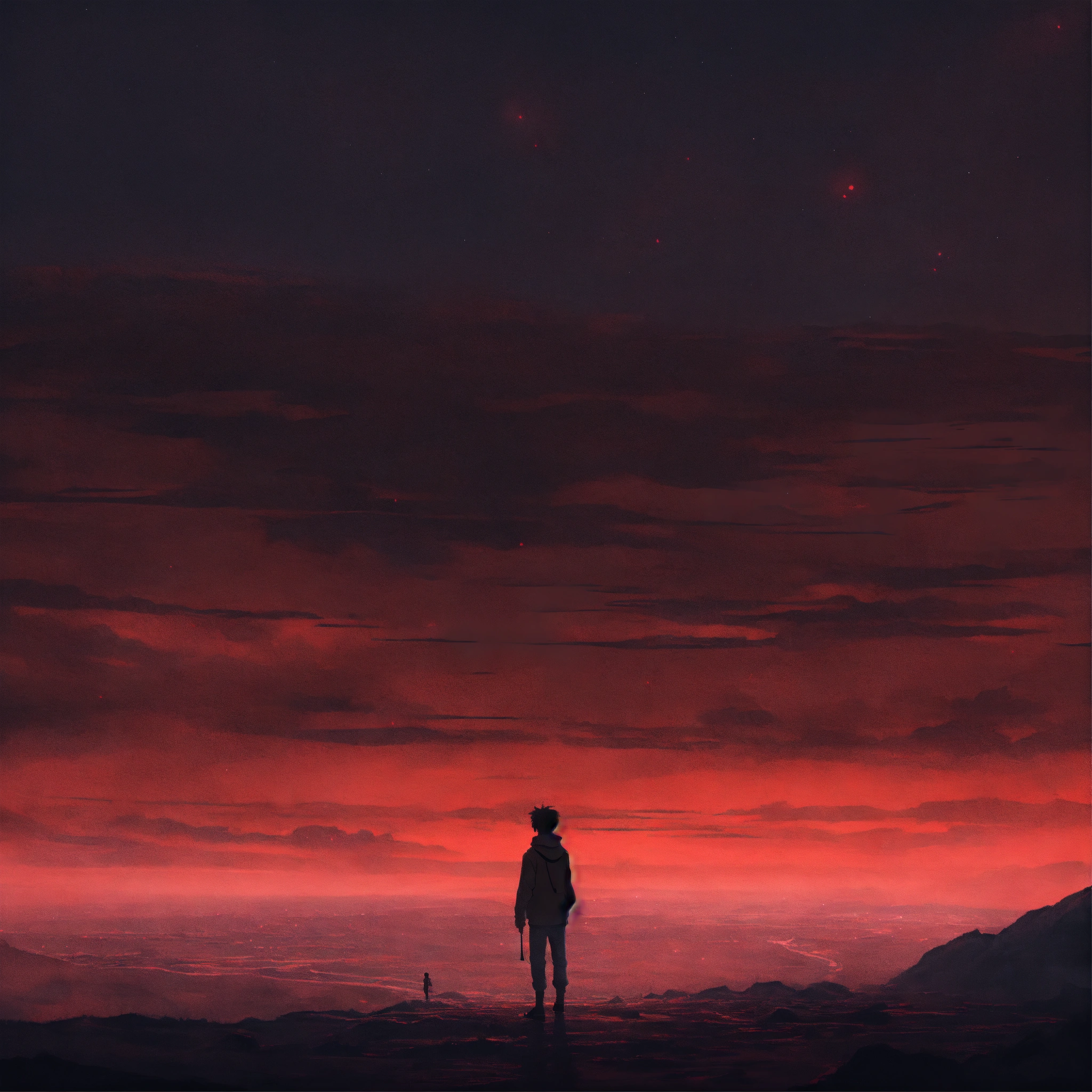 Lexica - Man stranded in middle of nowhere, stuck in the void, dark ...