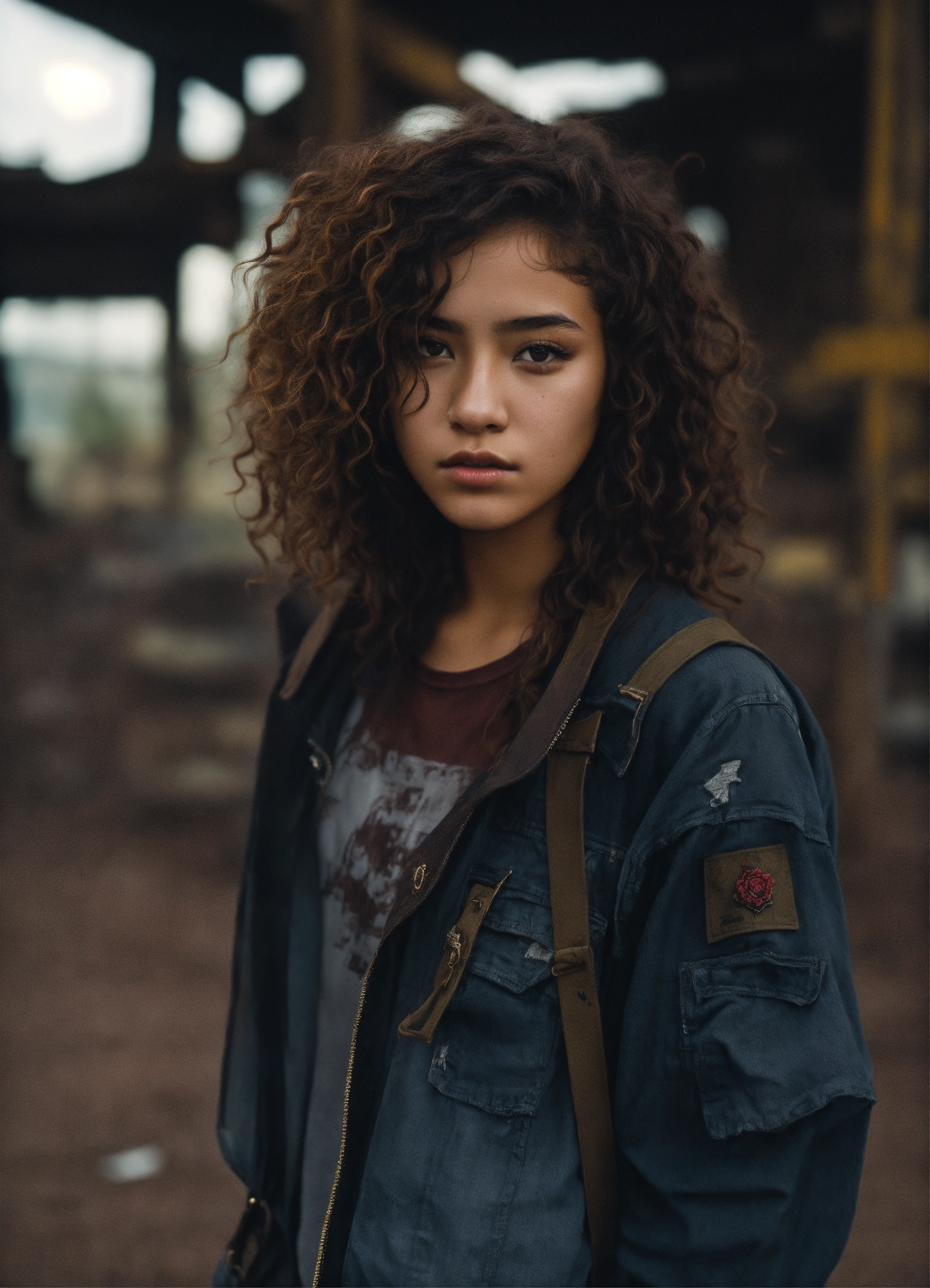 Lexica - 16 year old girl, TASHI RODRIGUEZ look like, hazel eyes, curly ...