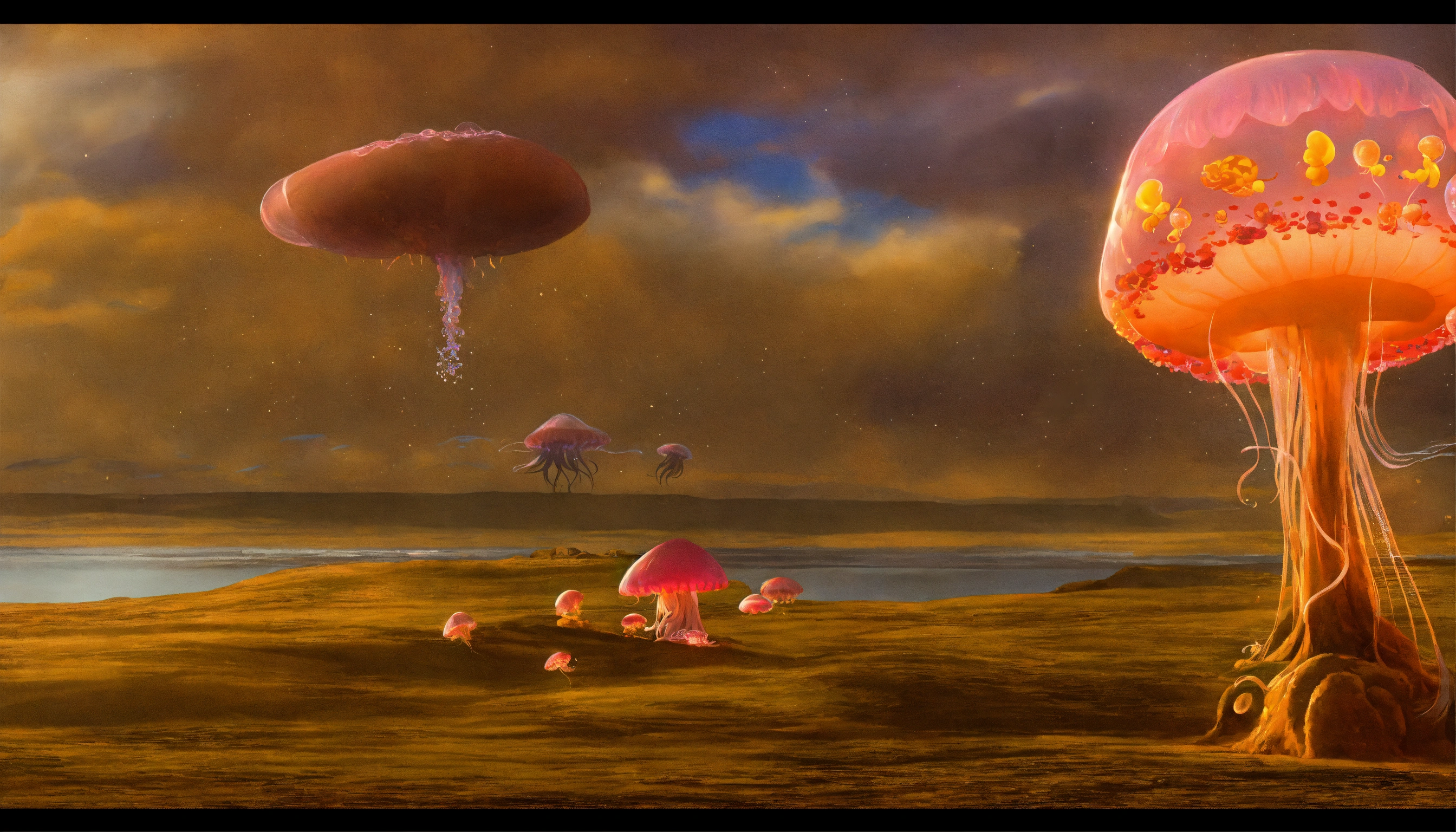 Lexica - An adorable sphinx yawning tiredly with her jellyfish ...