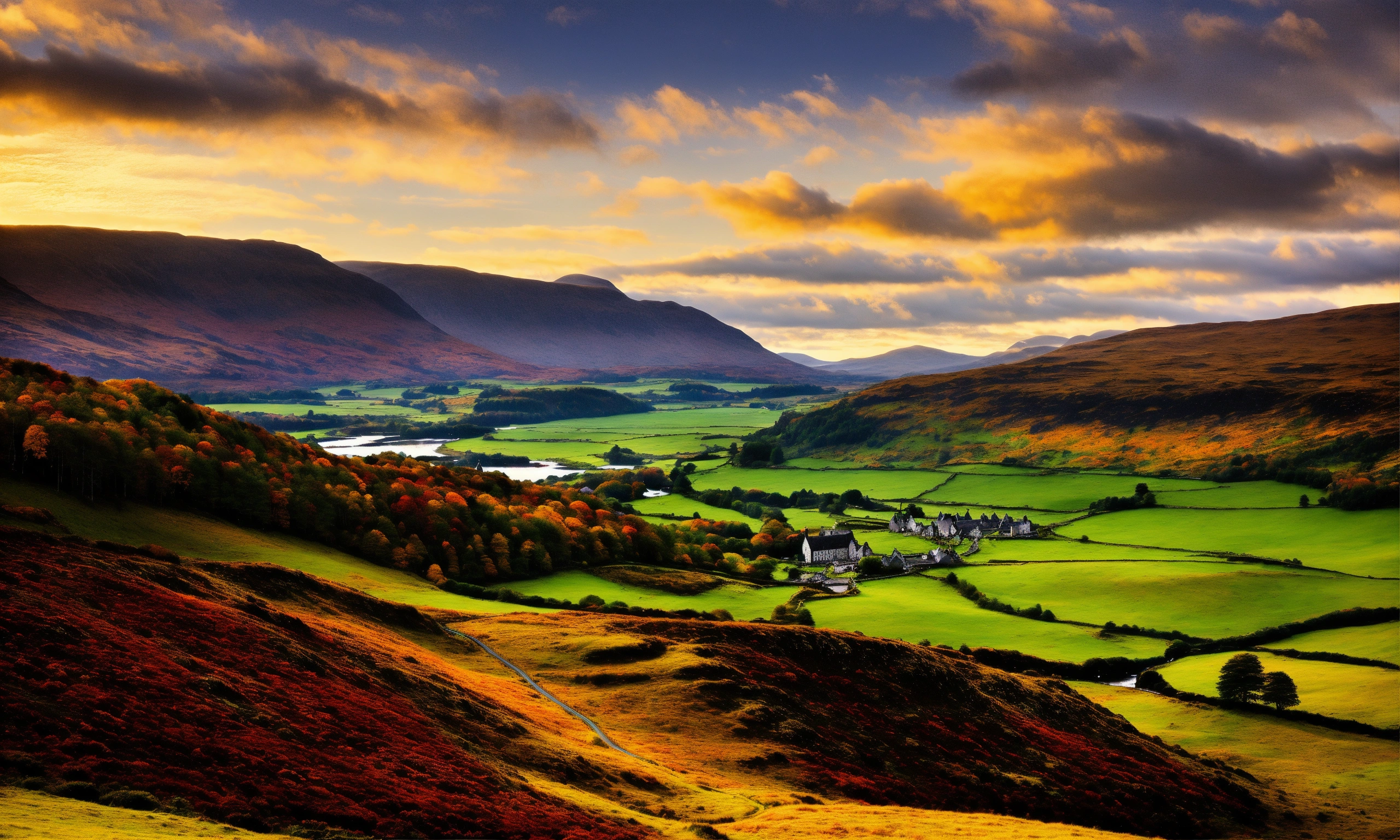 Lexica - Landscape wallpaper. Highlands. Scotland. Fall