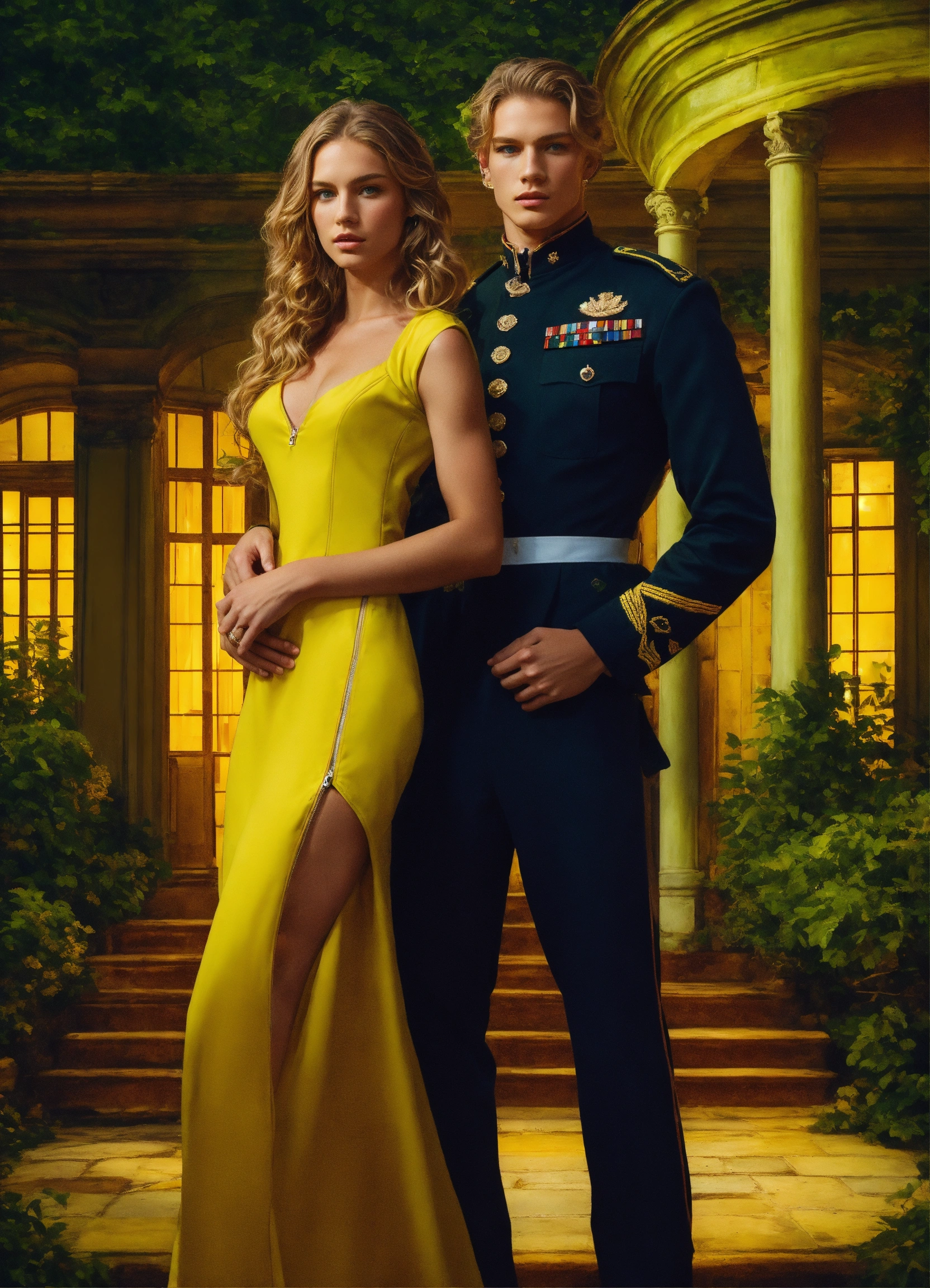 Lexica - Fadiding yellow color for the mansion, its a haunted looking ...