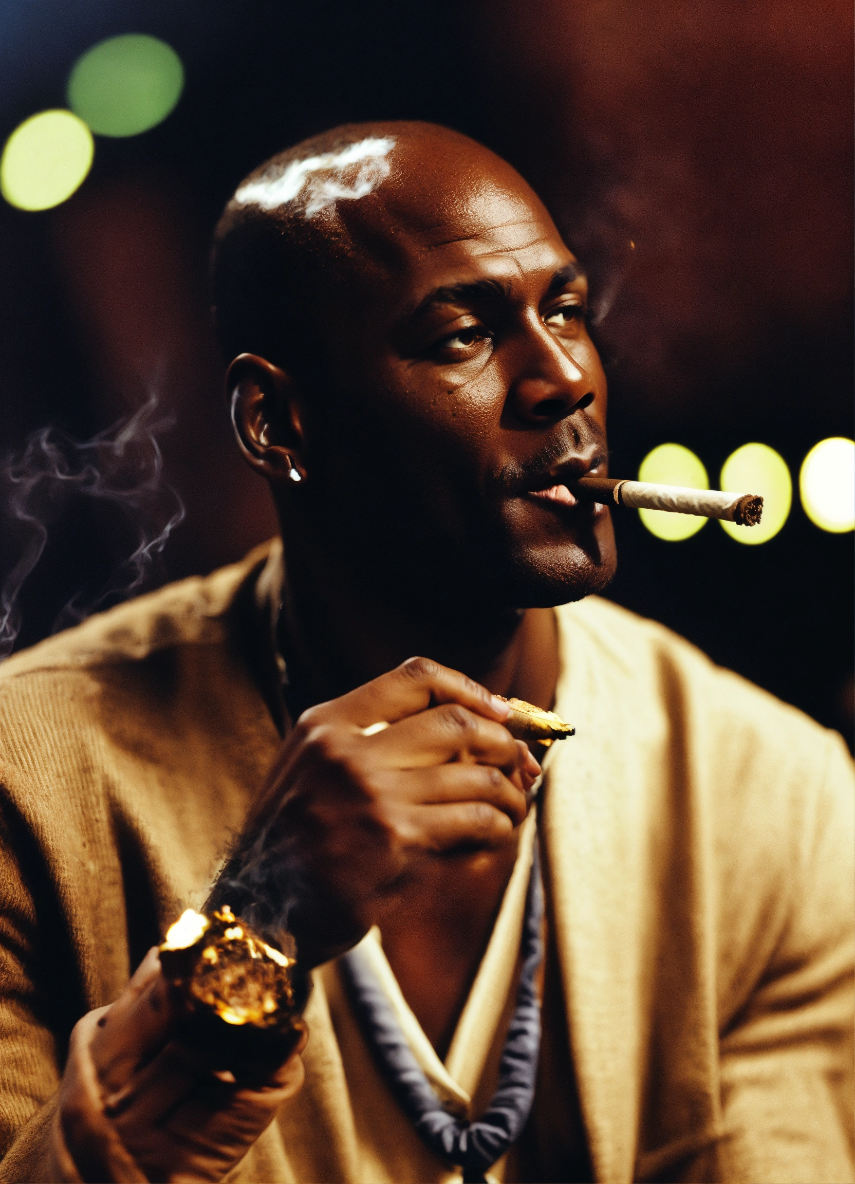 Lexica - Michael Jordan smoking cigar