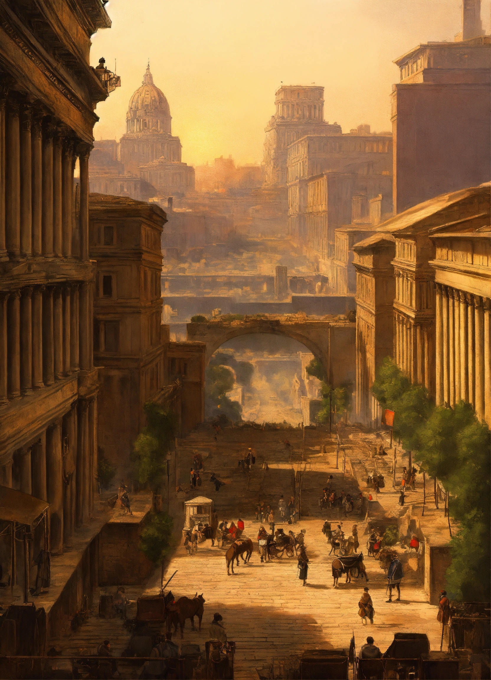 Lexica - New York City as Ancient Rome modern technologically advanced ...