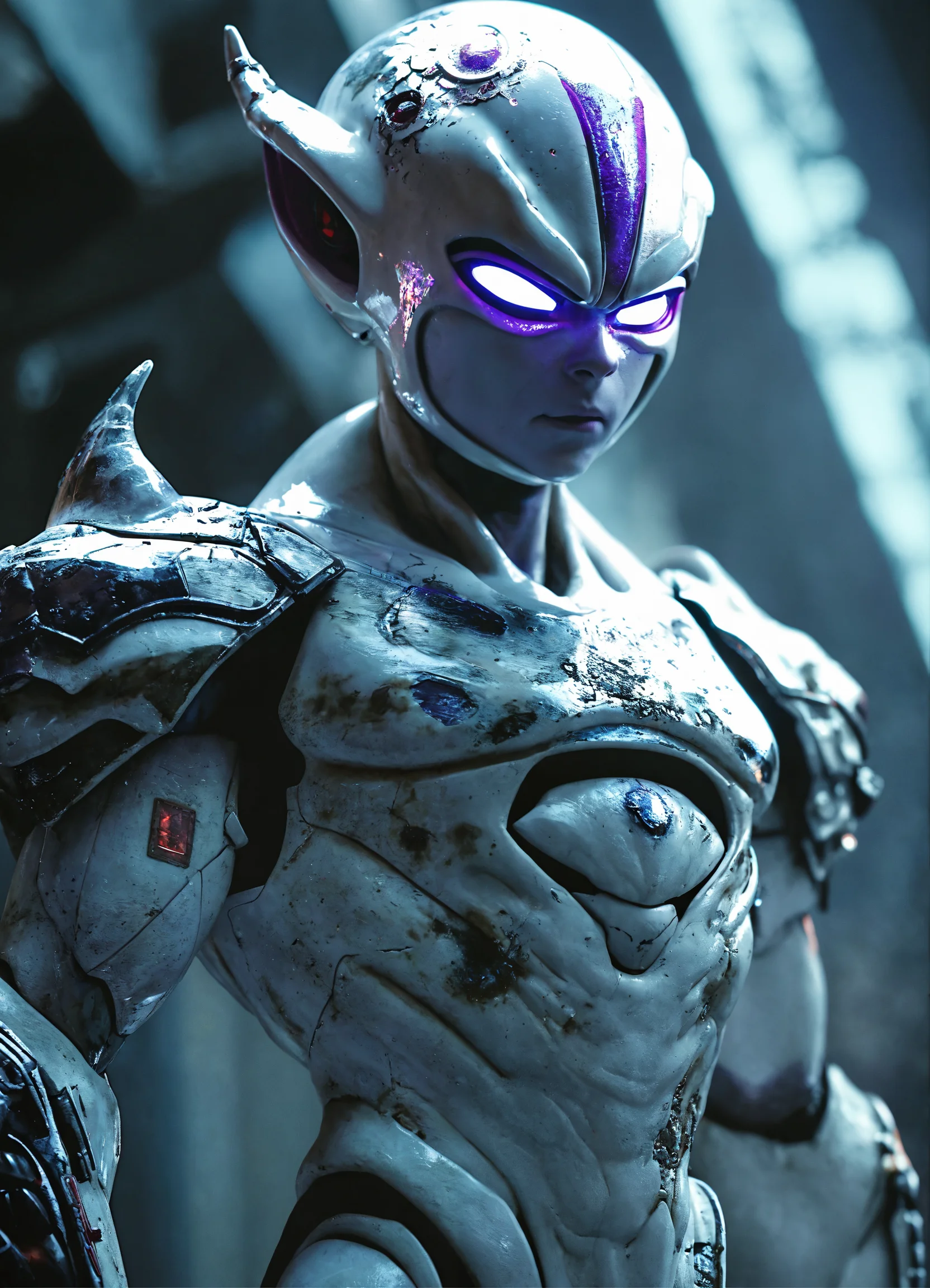 Lexica - Frieza first form extremely detailed realistic humanoid ...