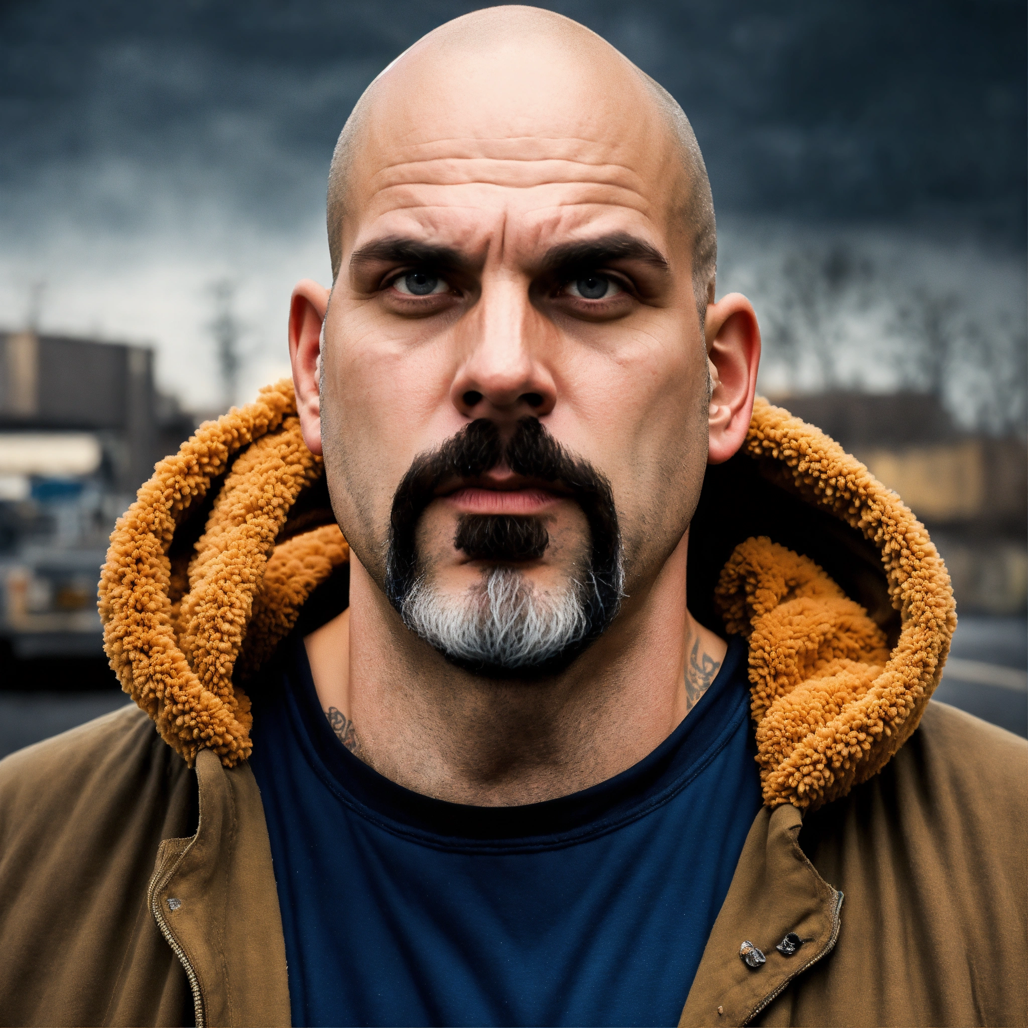 Lexica - JOHN FETTERMAN A GIANT HOMELESS MAN WITH A HUGE BULBUS BALD ...