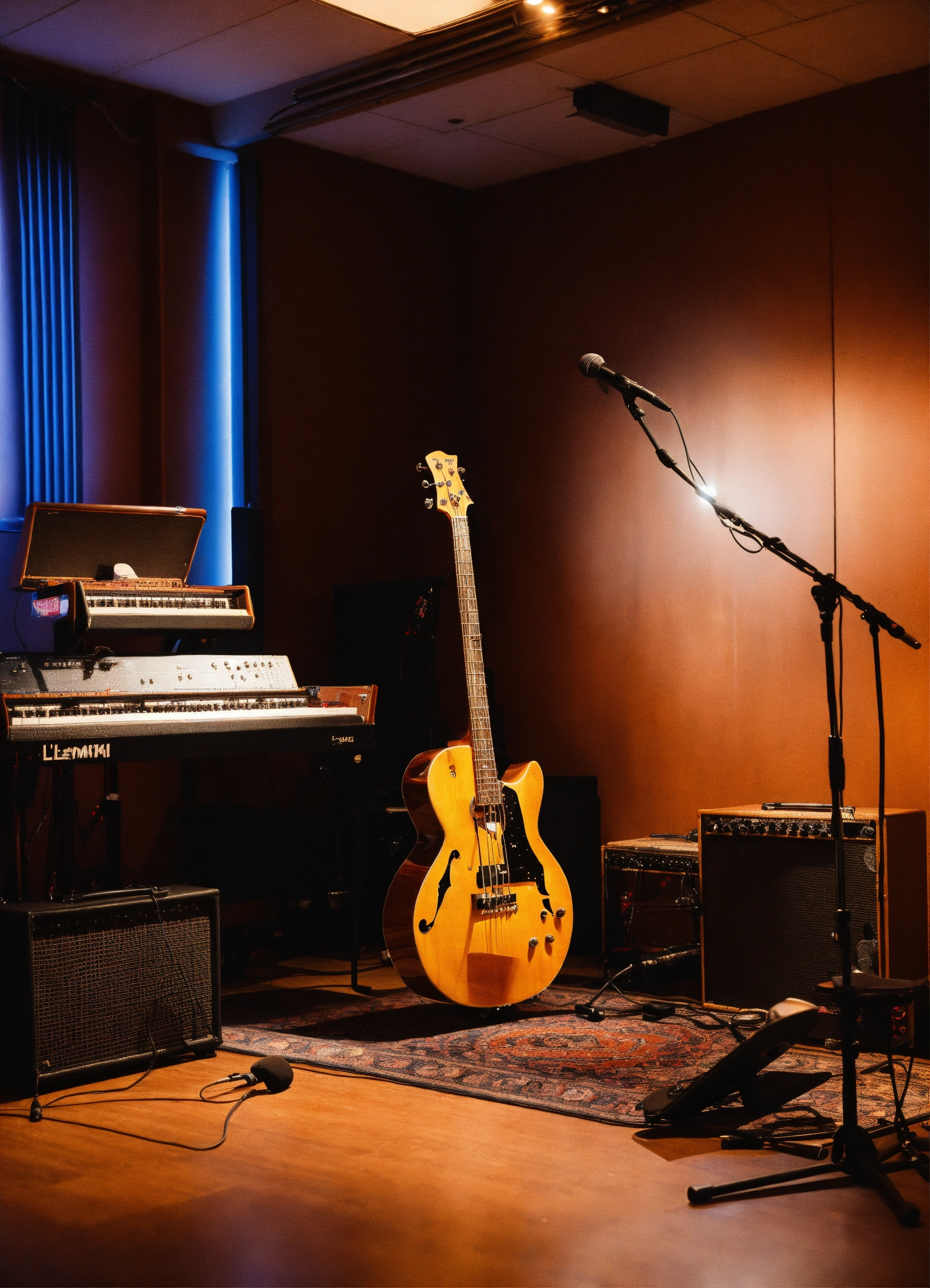 Lexica - Low quality liminal space empty band room lonely nostalgic ...