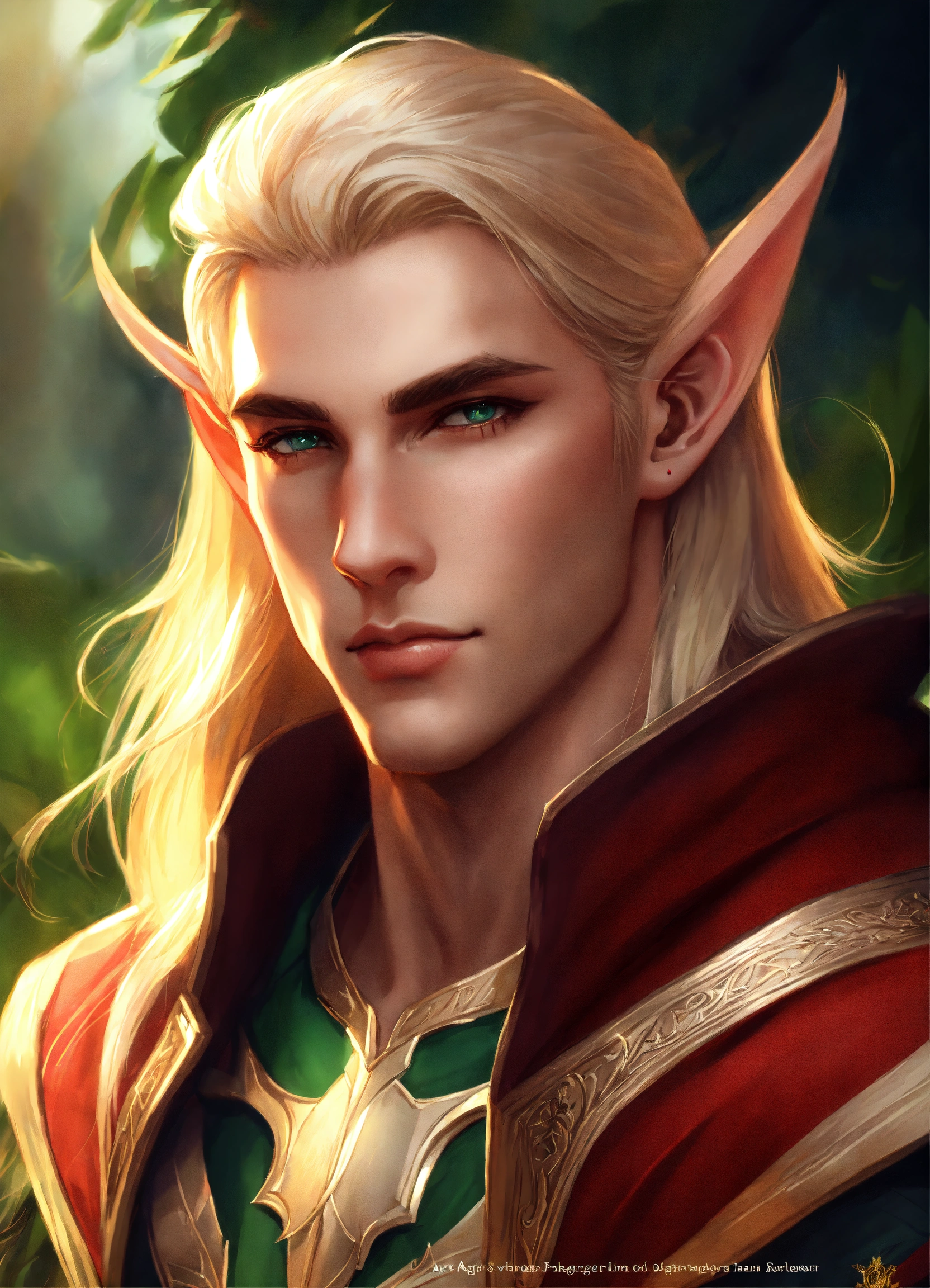 Lexica - Handsome Elf, digital art, art by artgerm, male, medieval ...