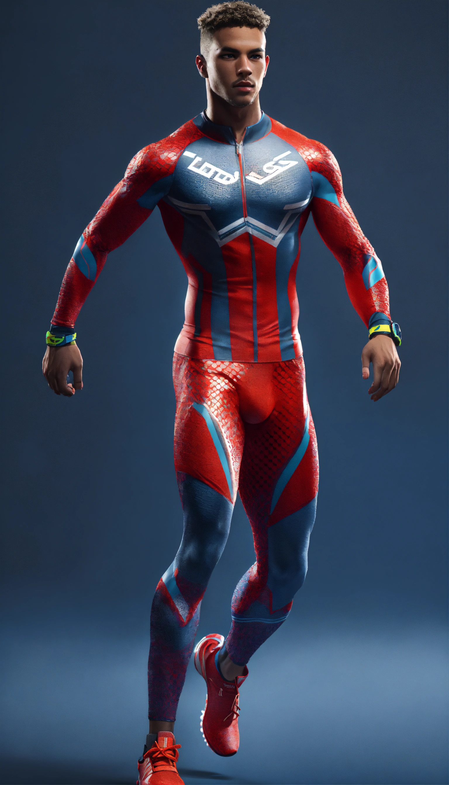 Lexica - Futuristic athlete designs, hard edges, complex and vibrant ...