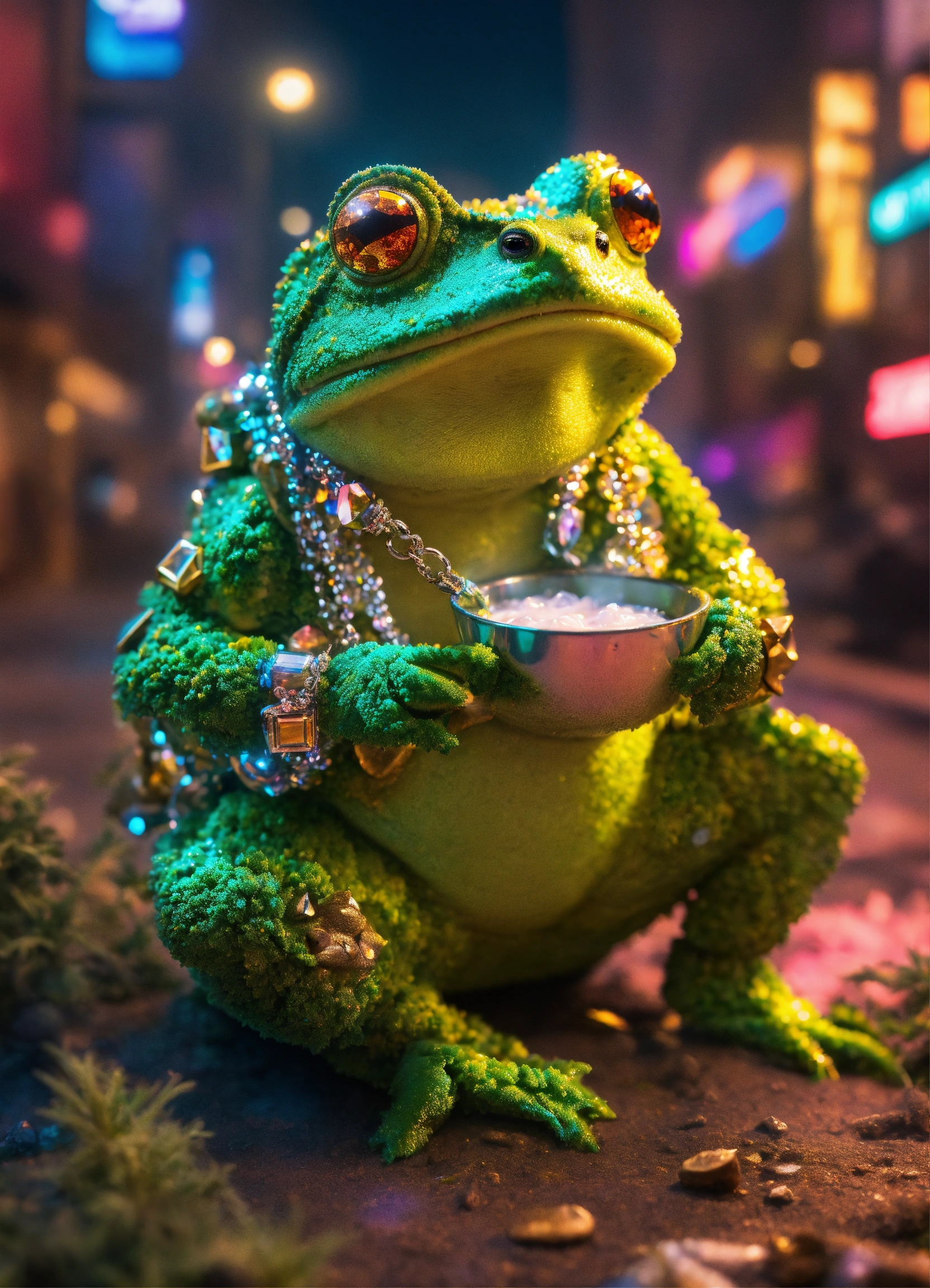 Lexica - A toad drinking milk slice of life anime, cyberpunk Colorado ...