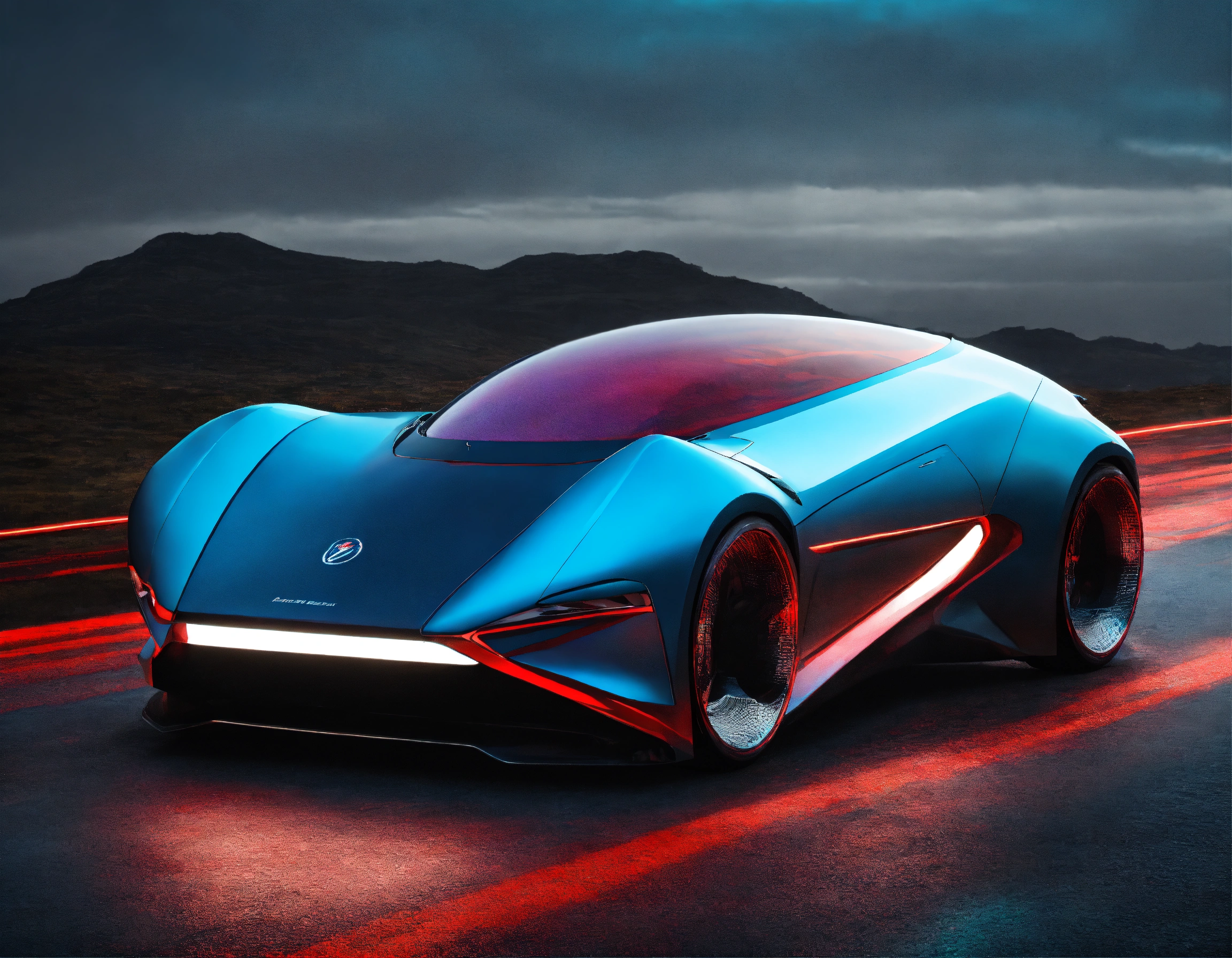 Lexica - Futuristic car