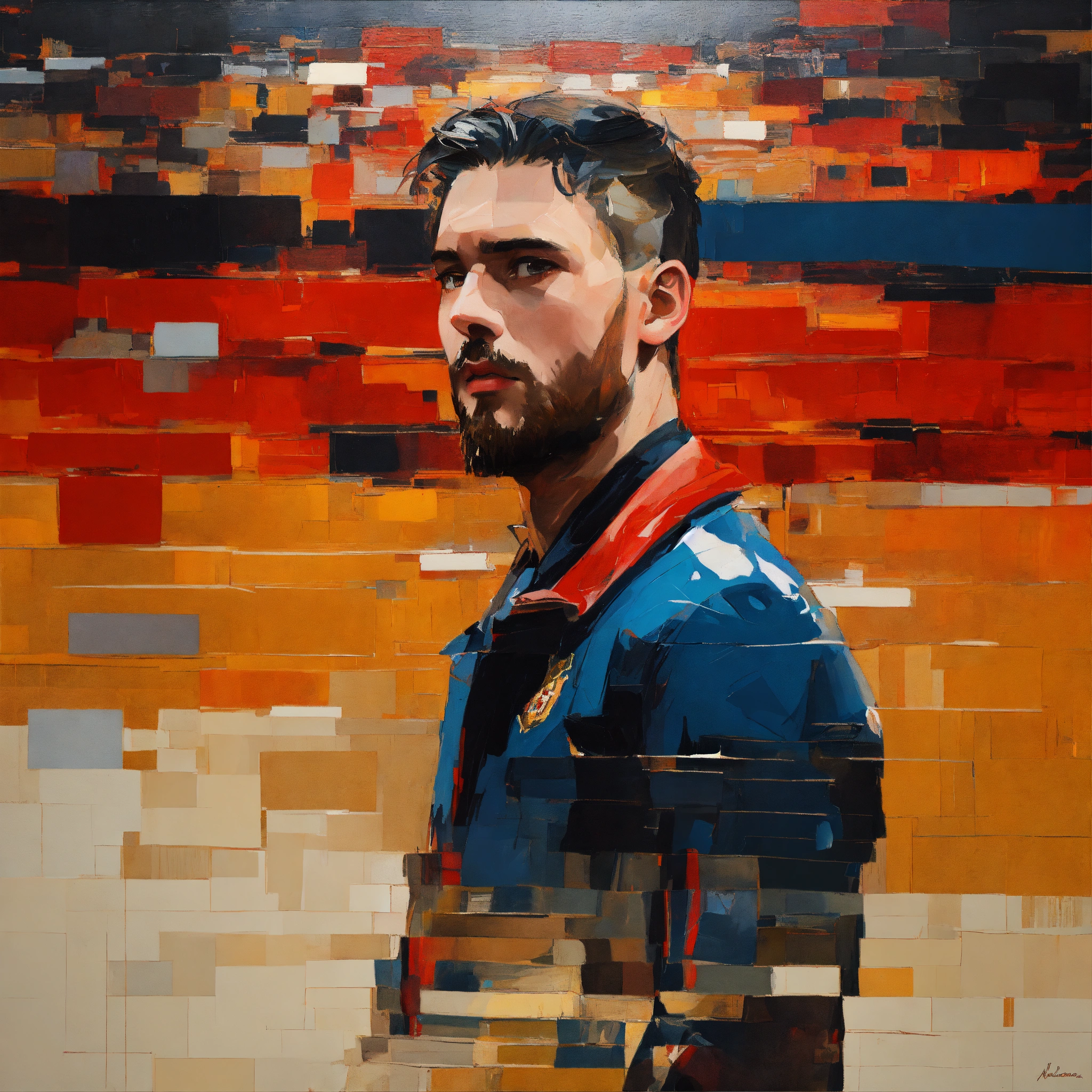 Lexica - Jealous, oil painting, transparent, in style, generative art ...