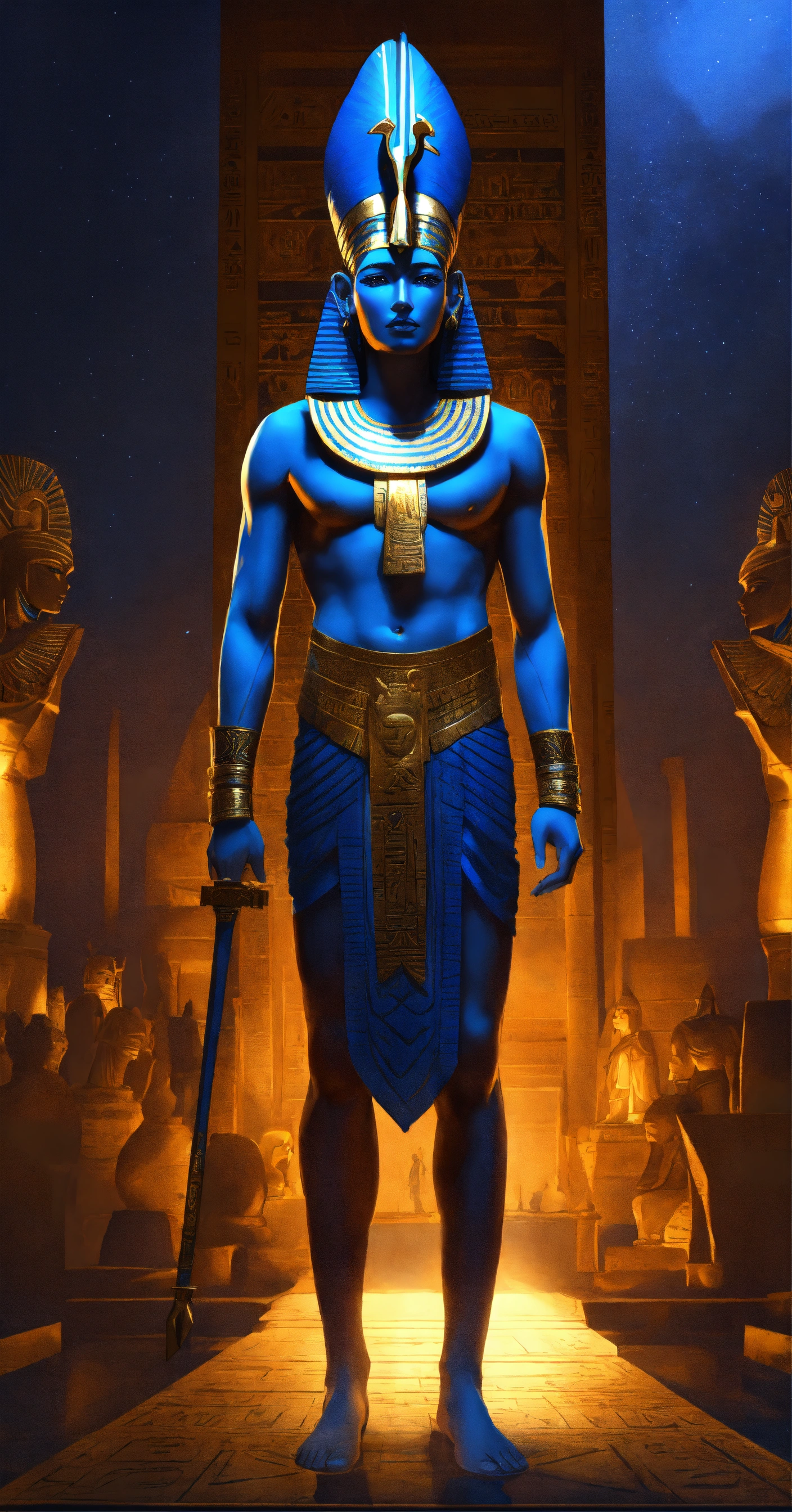 Lexica - Hor, egyptian god, digital painting, artstation, cg art ...