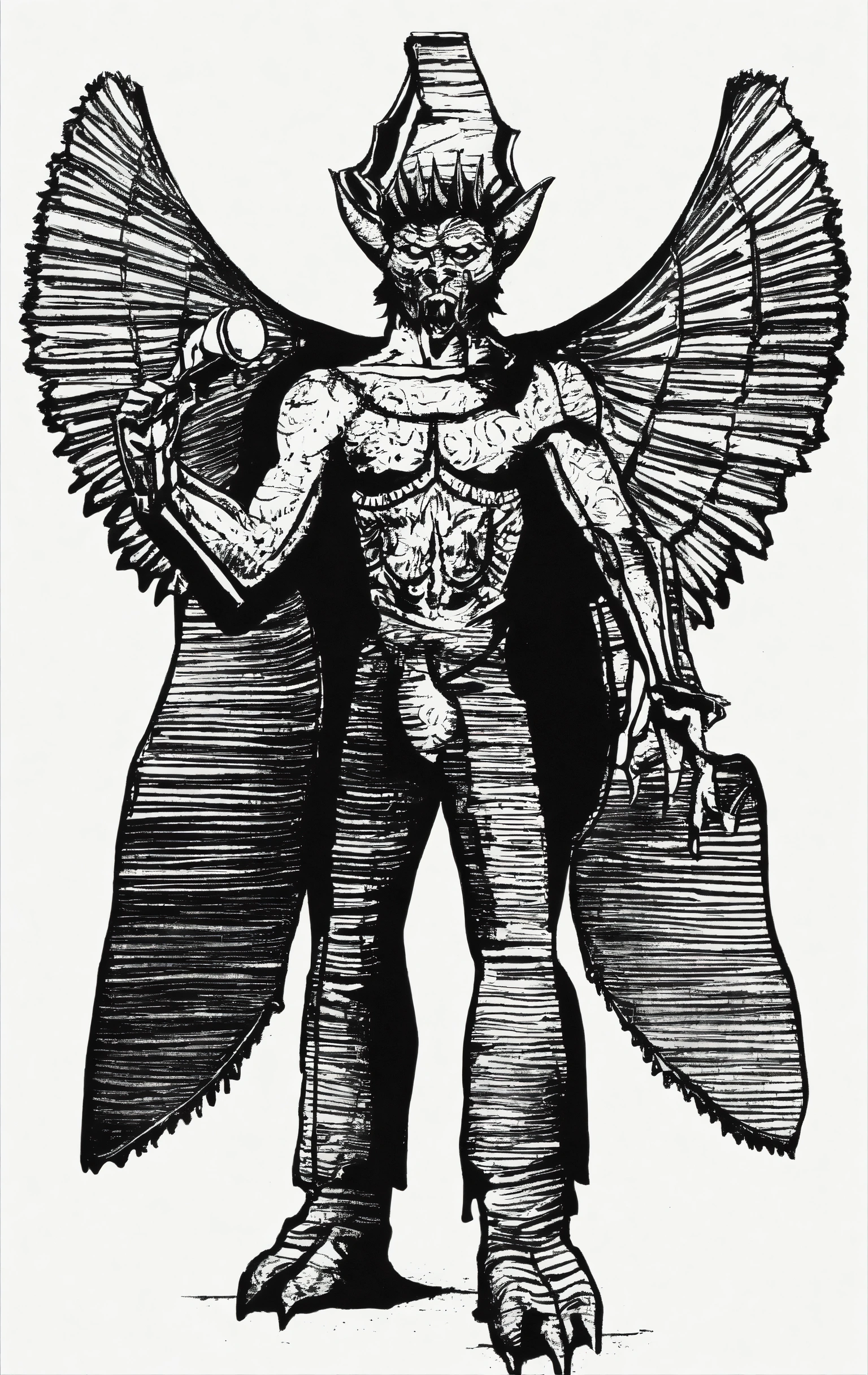 Lexica - Create an illustration by Jacques Tardi featuring Pazuzu the ...