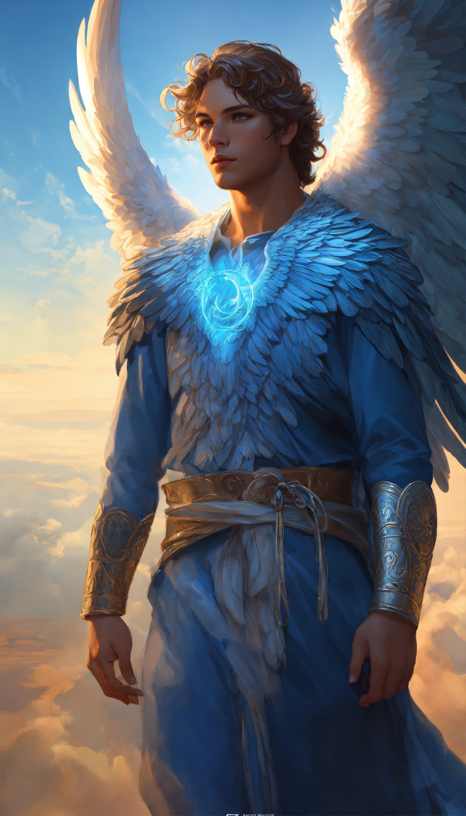 Lexica - Male angel, wings, intricate, headshot, highly detailed ...