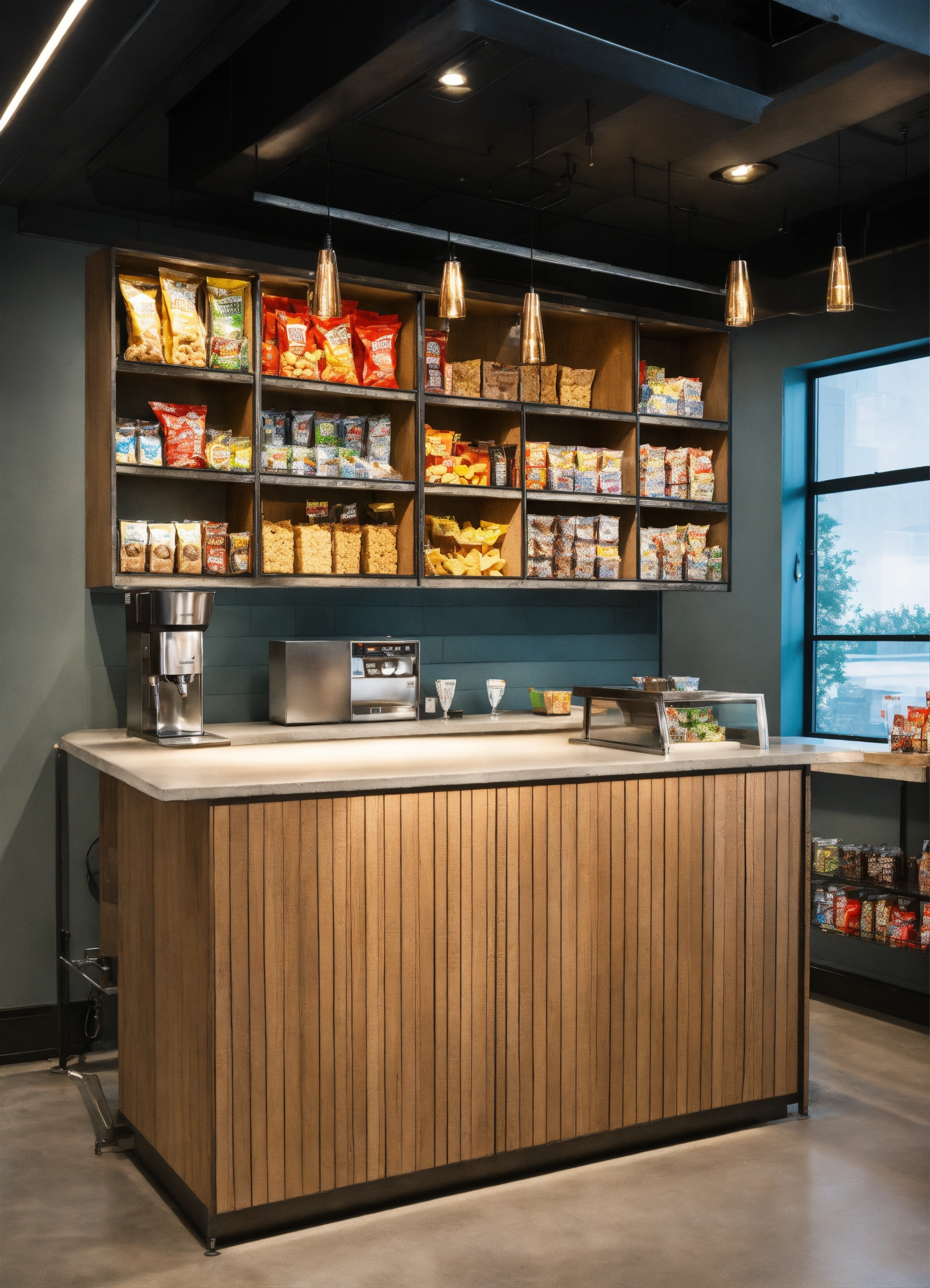 Lexica - A self serve breakroom snack bar with snacks on an easy to ...