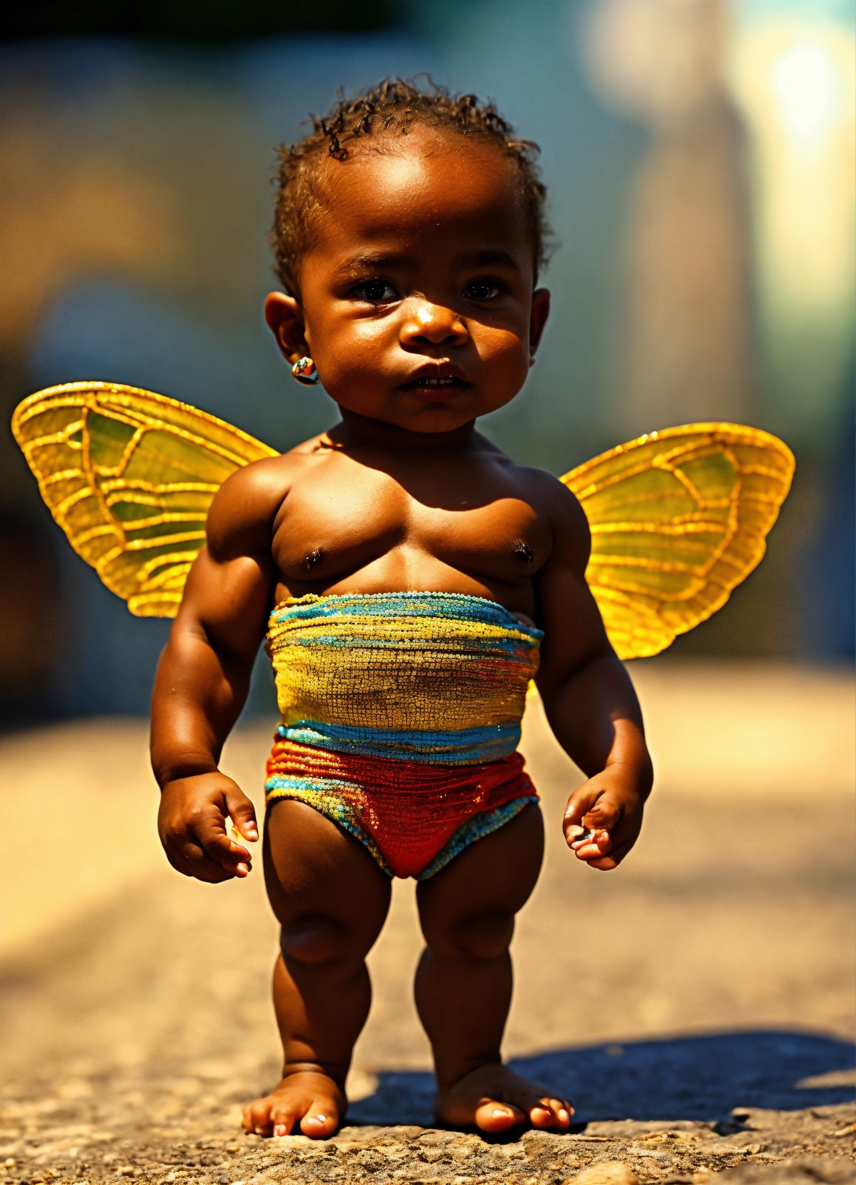 Lexica - Shrunk tiny bug size old Haitian bodybuilder tooth fairy kali ...