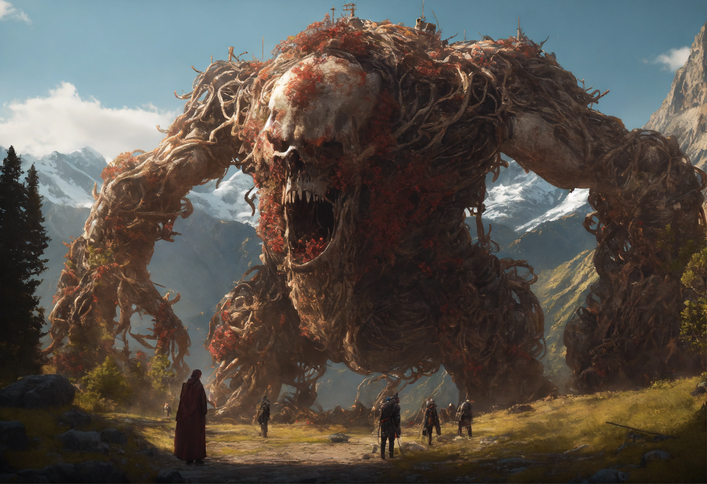 Lexica - A massive humanoid giant made out of corpses, flesh and bones ...