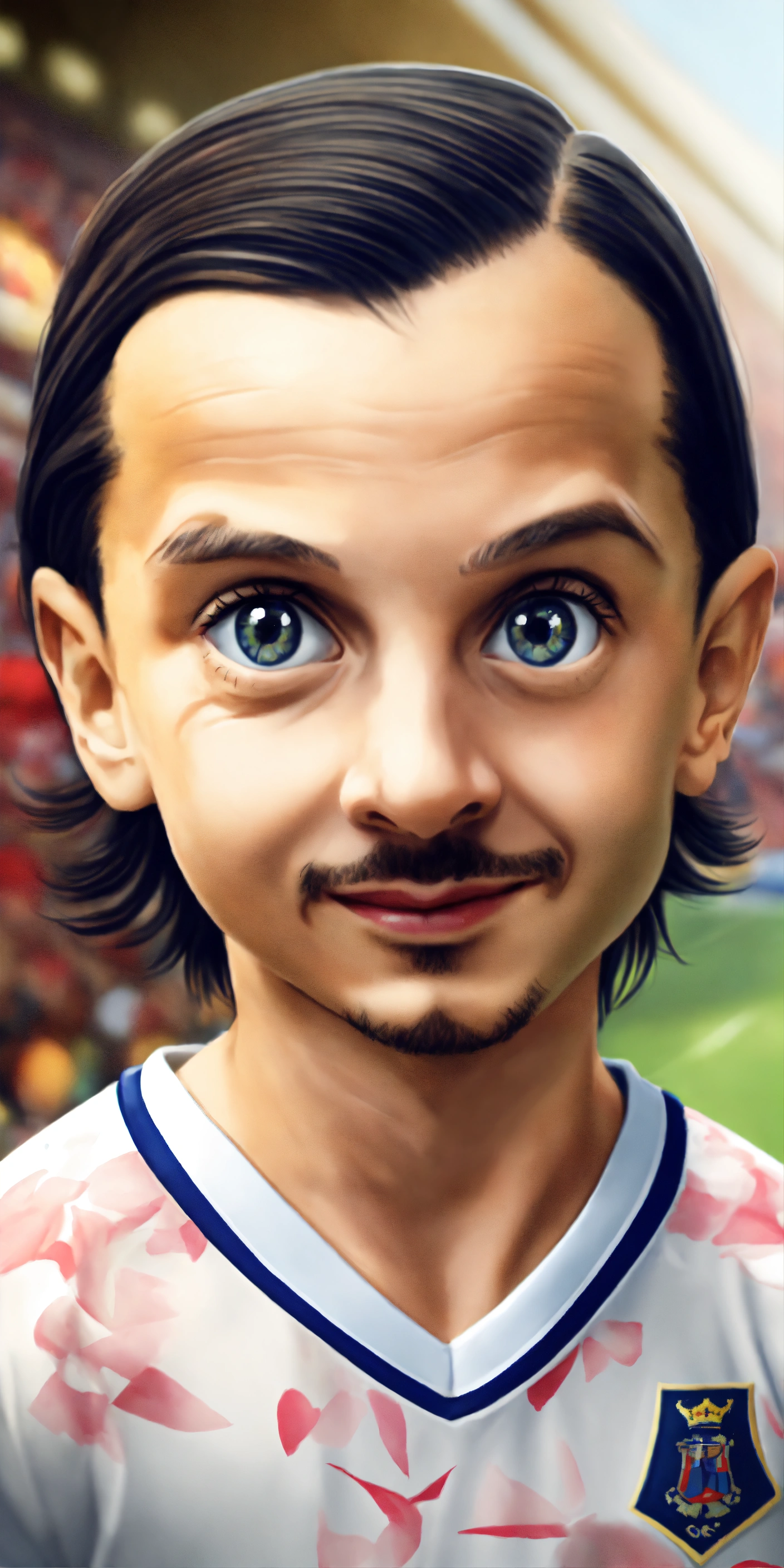 Lexica - Zlatan Ibrahimovic cute baby cartoon ultra realist big eyes