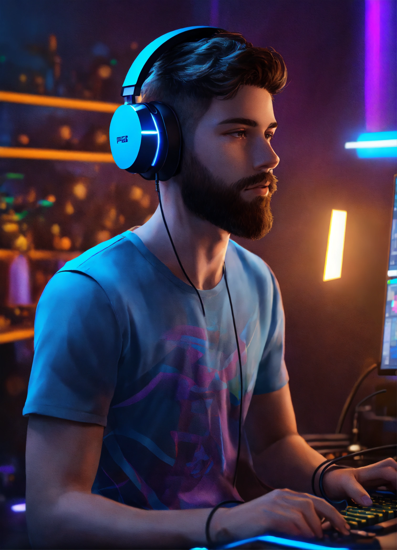 Lexica - Create a young man with a beard and who is from eastern europe ...