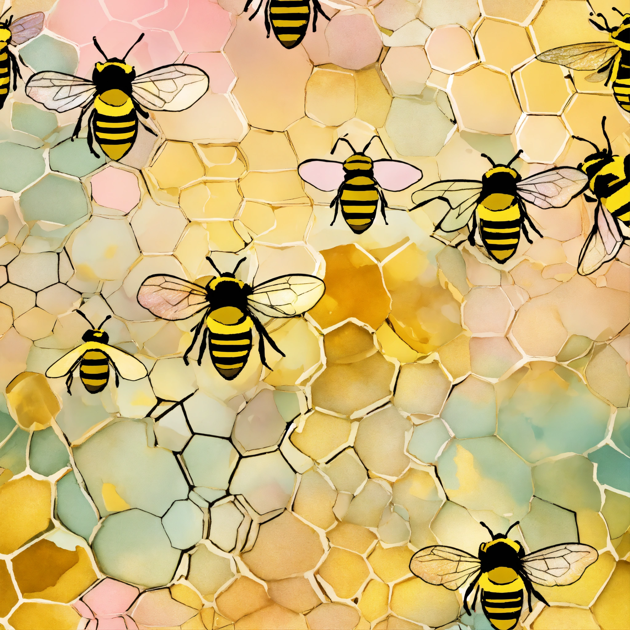 Lexica - Shabby chic dreamy mist pastel junk journals Honey Bumblebee ...