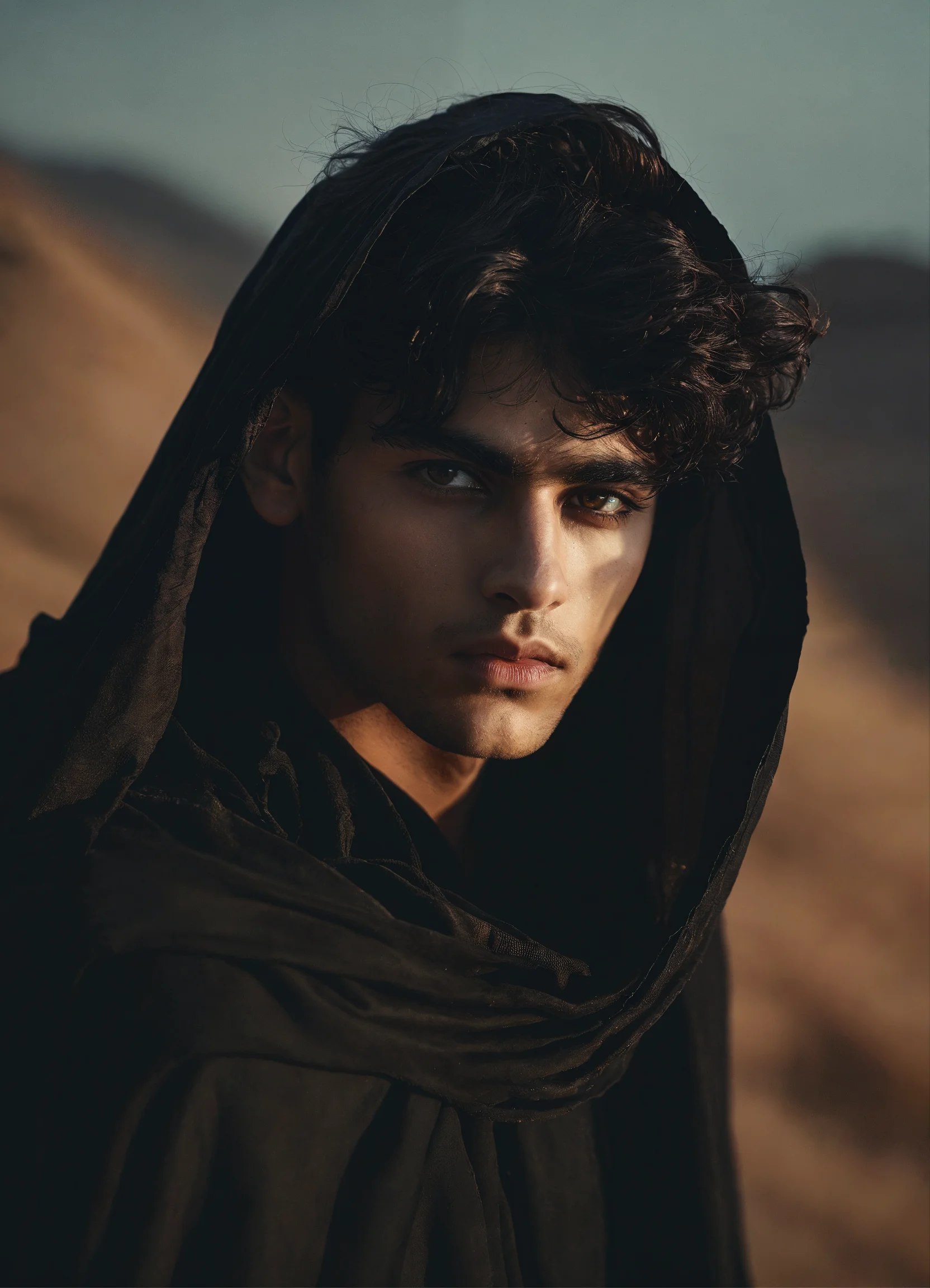 Lexica - Close-up fantasy-inspired portrait of haute couture hauntingly ...