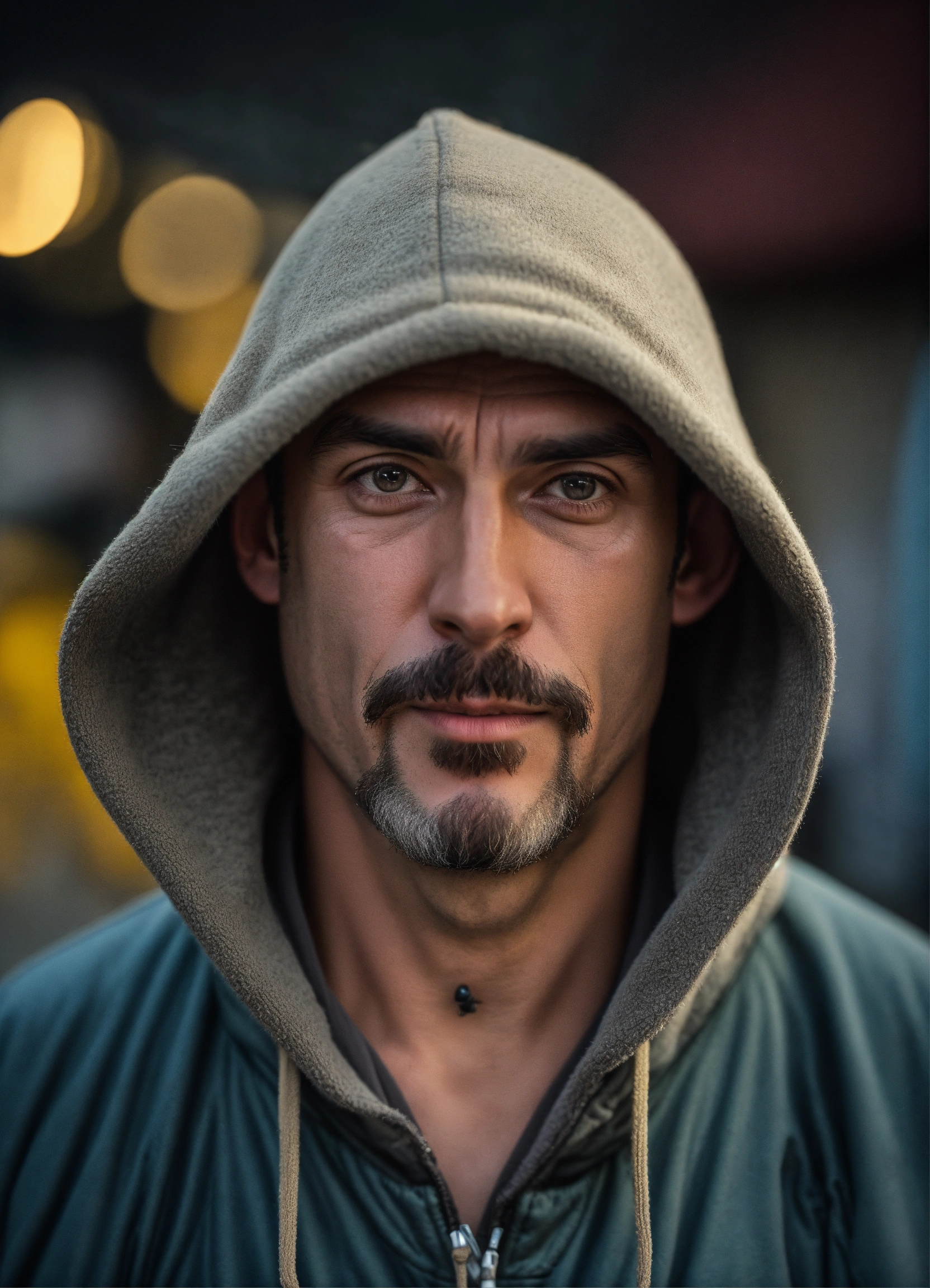 Lexica - A HUGE BALD STRANGE LOOKING HOMELESS MAN WITH A LITTLE GOATEE ...