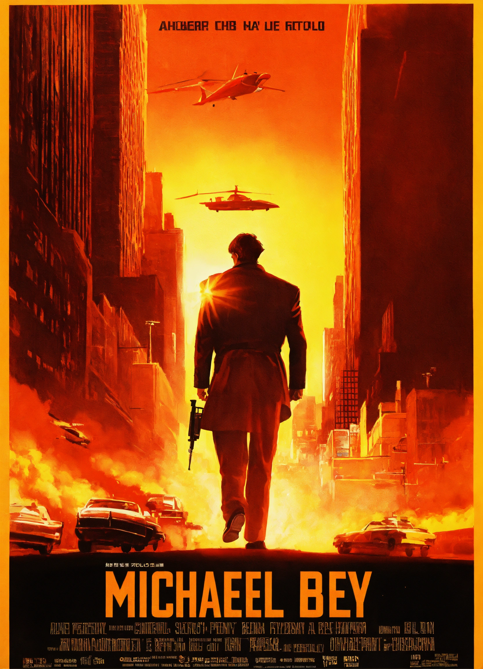 Lexica - A Michael Bey style movie poster